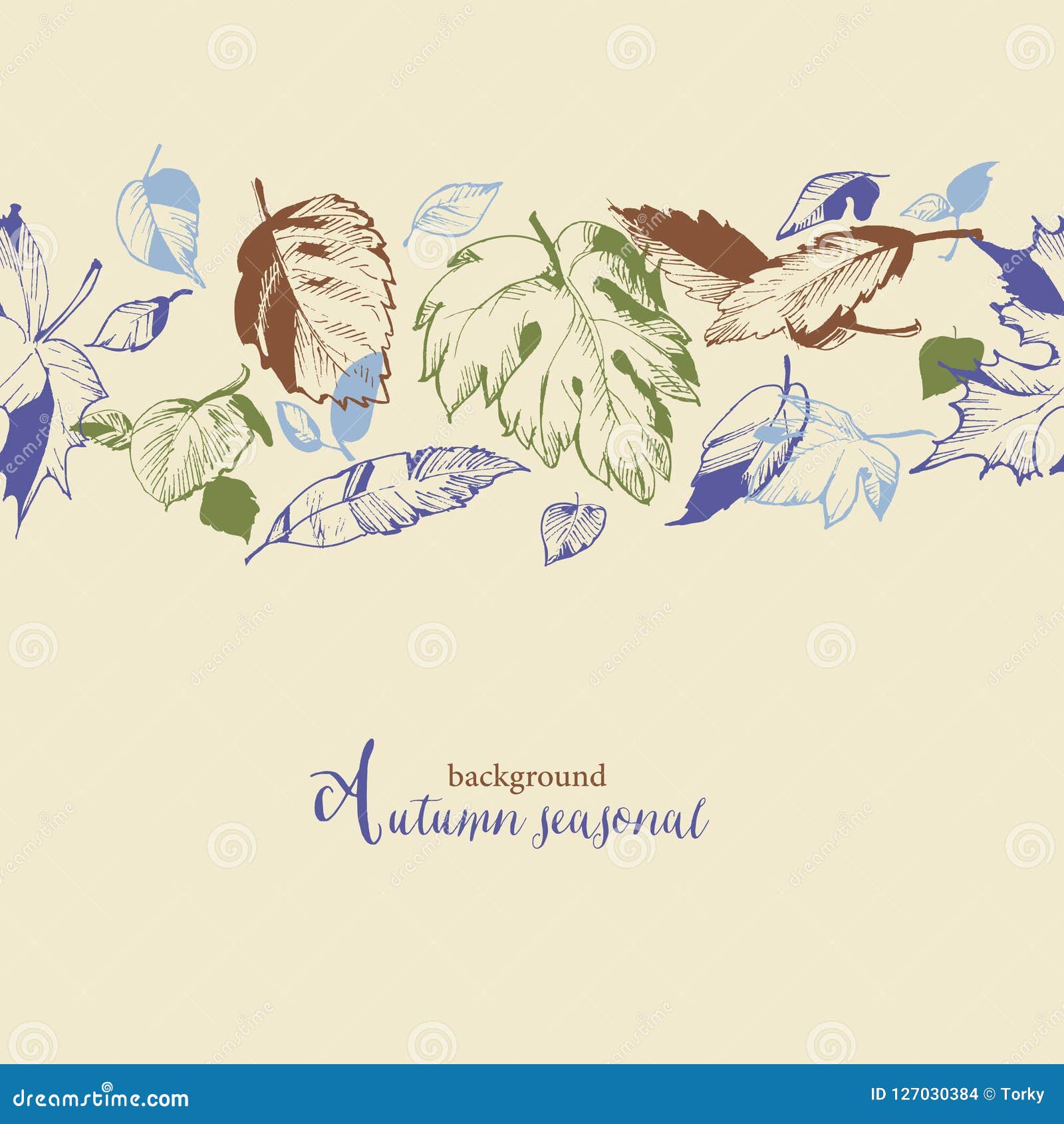 Fall Border Frame Illustration Cartoon Vector | CartoonDealer.com #8566919