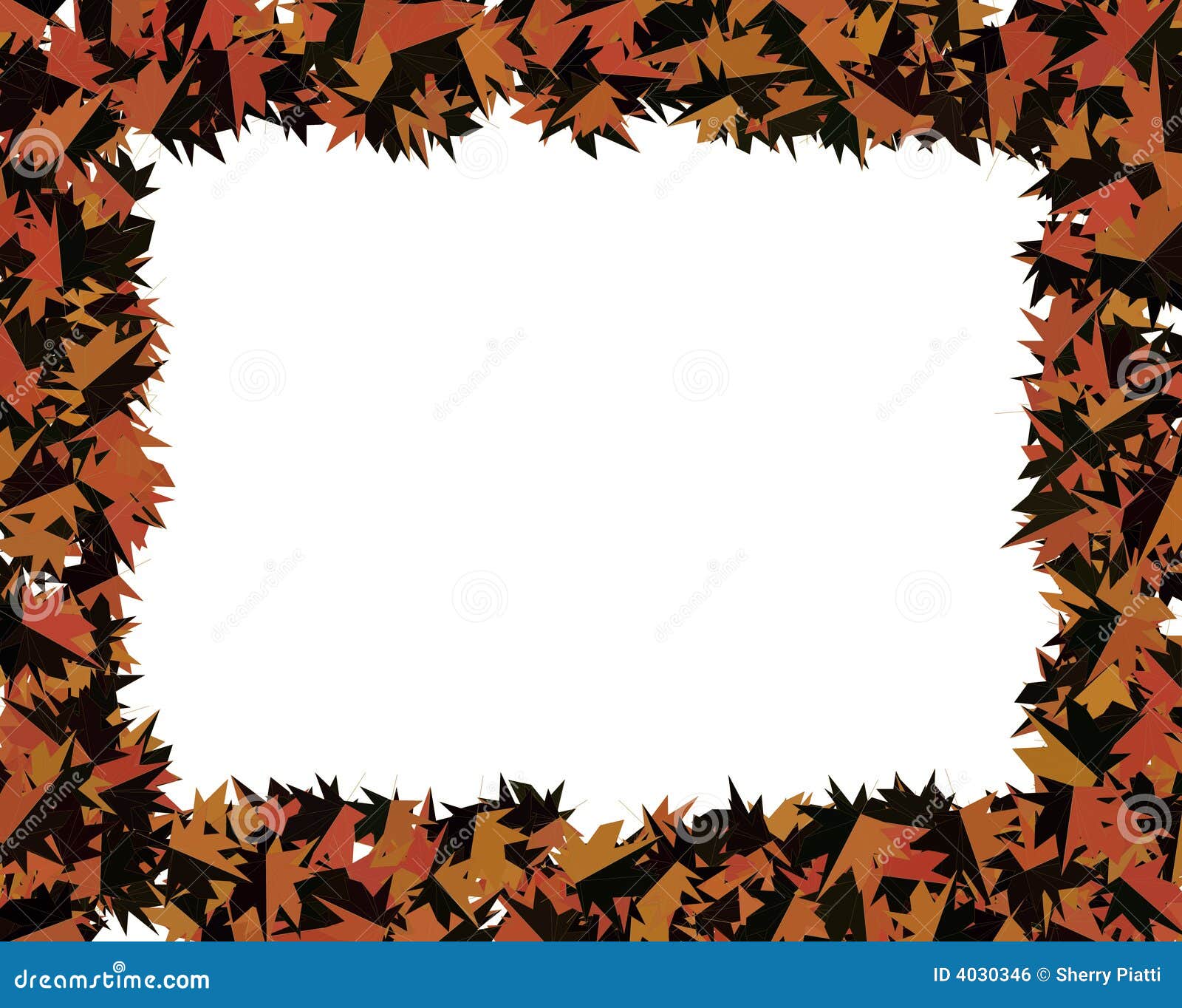 Fall Leaves Photo Frame Picture. Image: 4030346