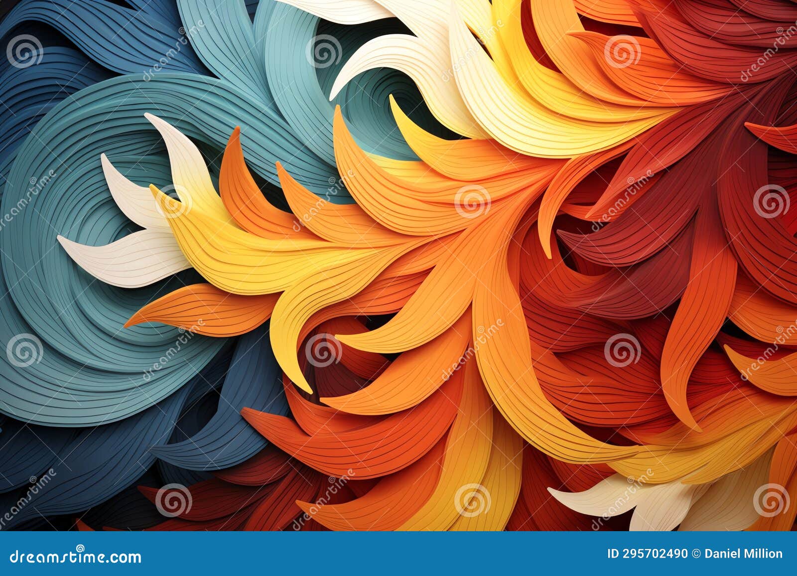 Fall Leaves Swirling in the Wind Vector Background Stock Illustration ...