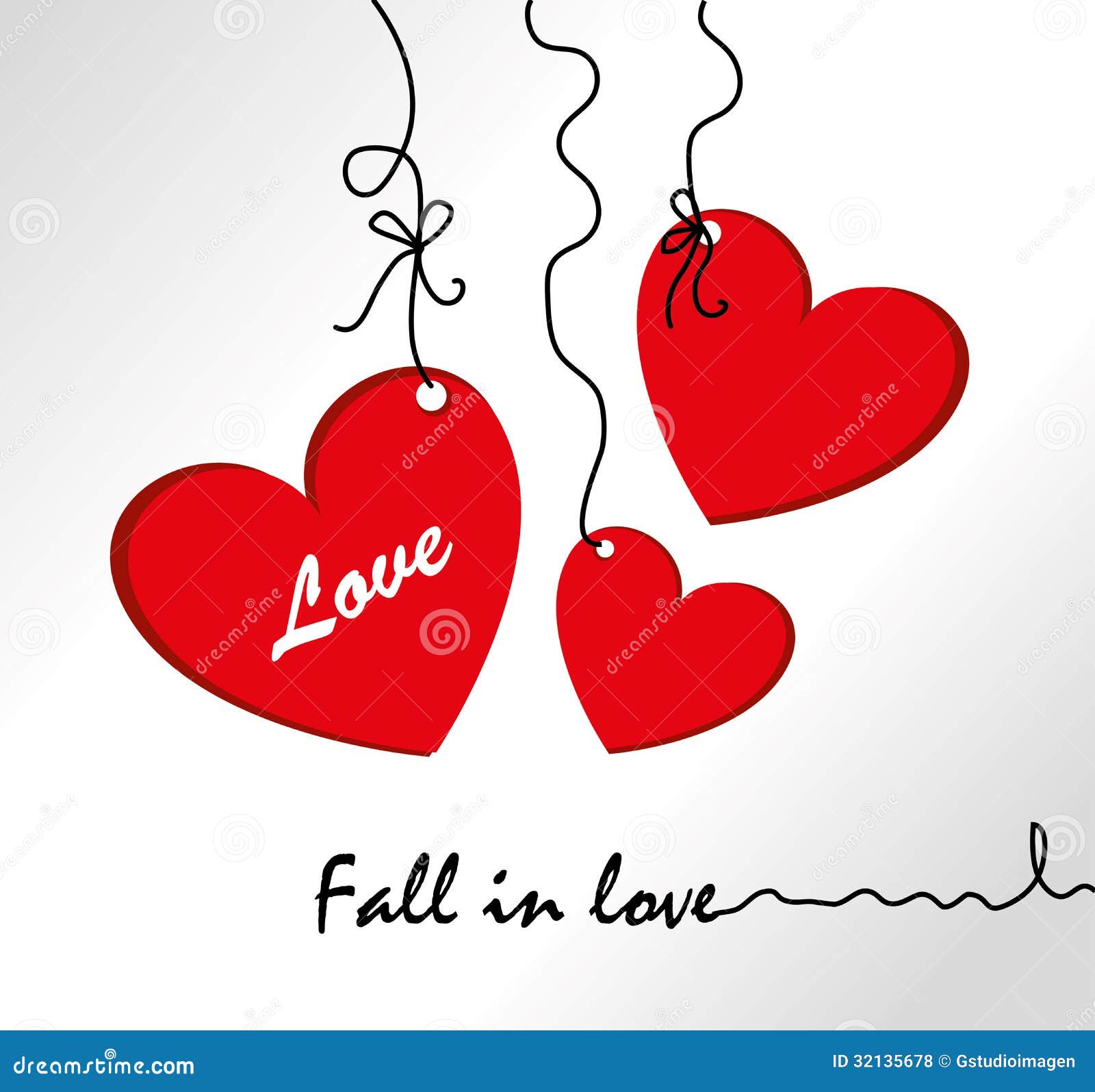 Fall in love stock vector. Illustration of decorative - 32135678
