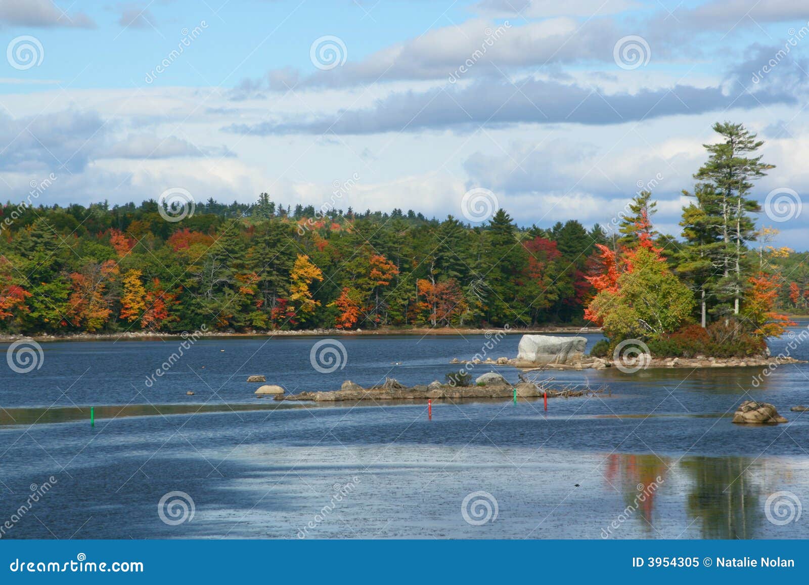 Fall in Maine stock image. Image of maine, season, island - 3954305