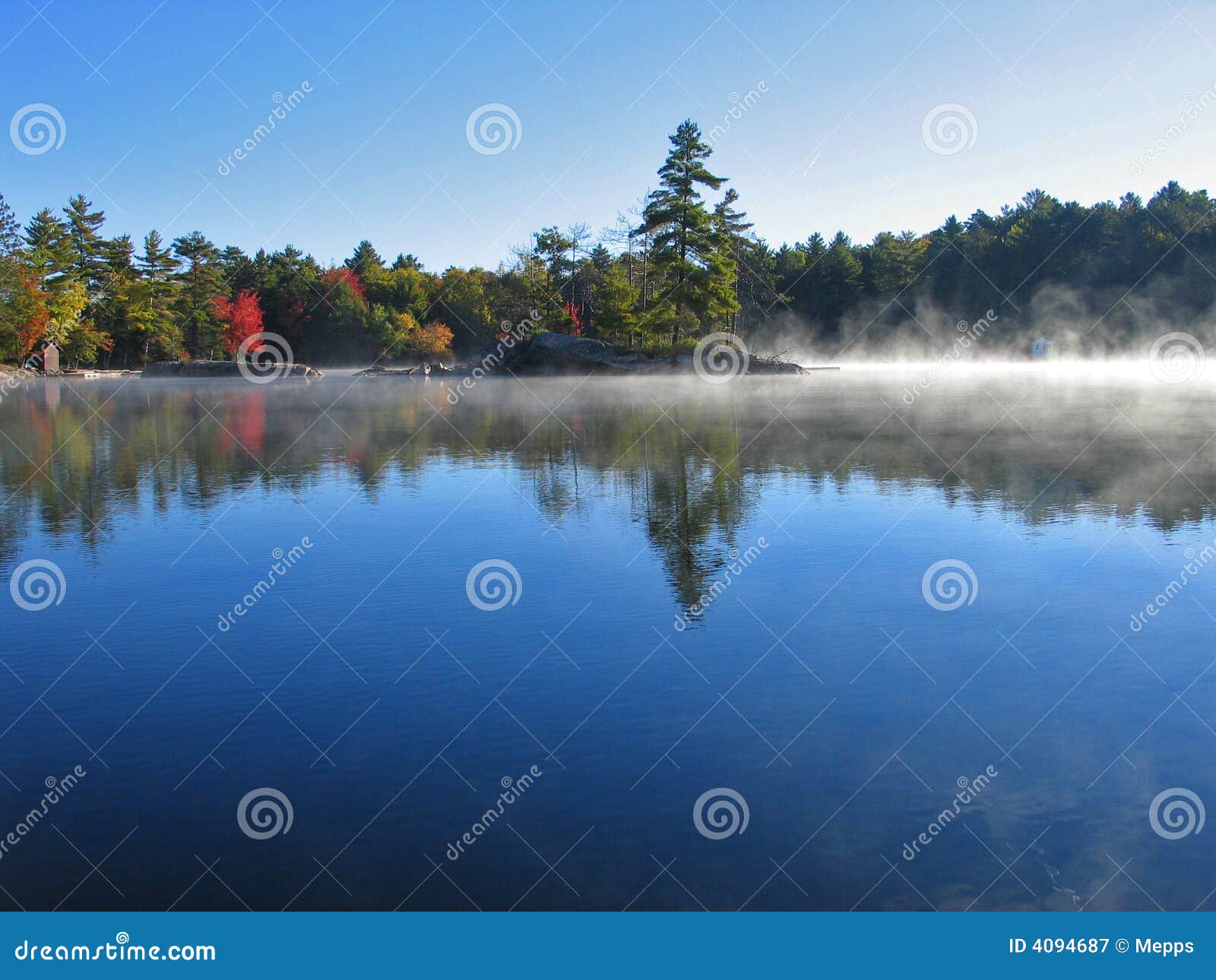Fall Mist stock image. Image of rural, vivid, colors, land - 4094687