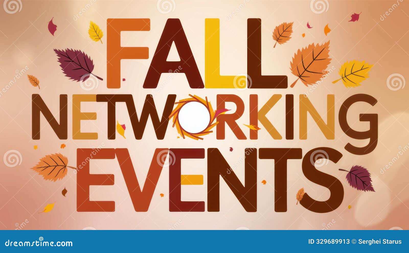 A Fall Networking Events Colorful Fall Foliage is Shown in a Poster, AI ...