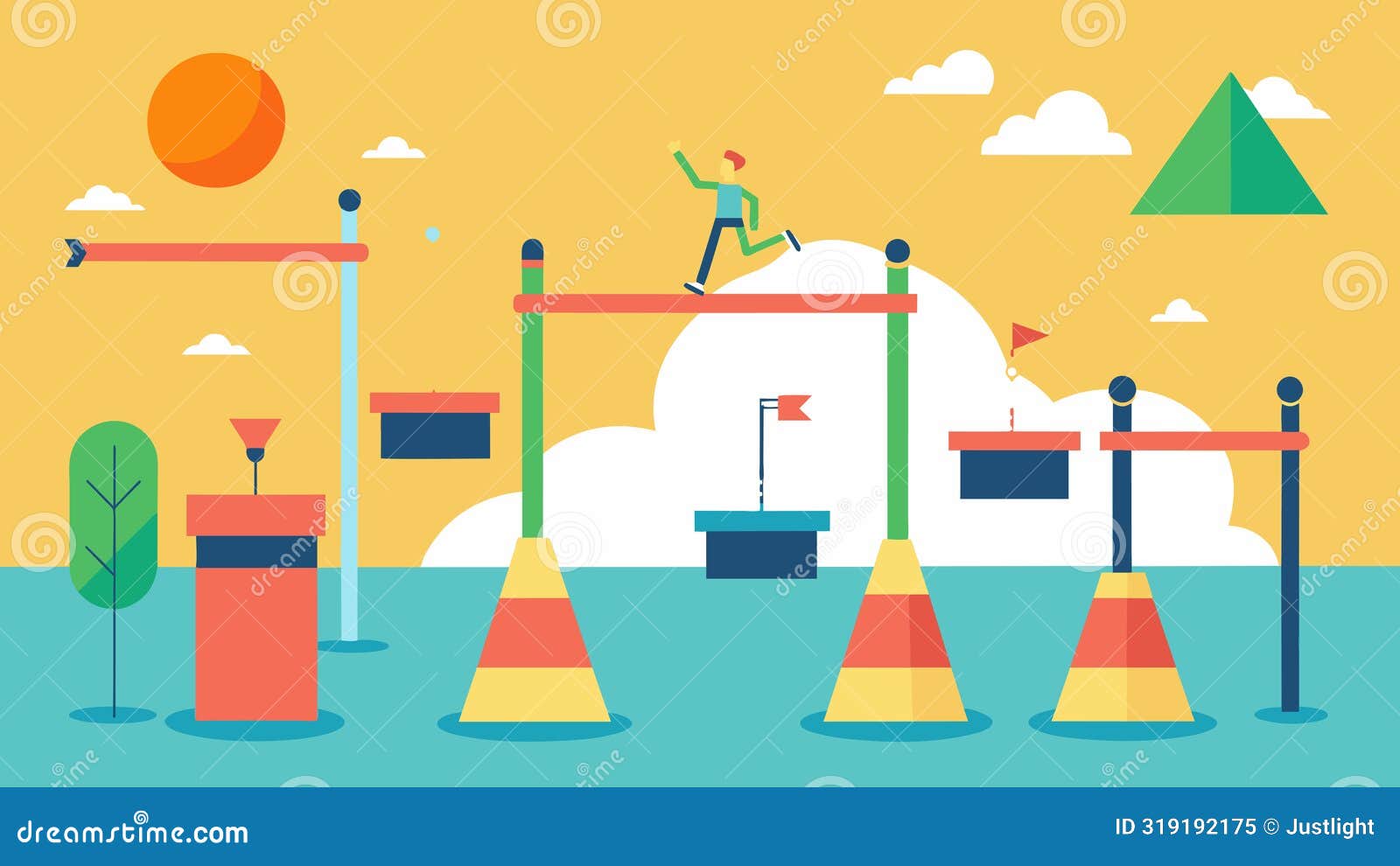 A Fall Prevention Obstacle Course with Stations Designed To Challenge ...