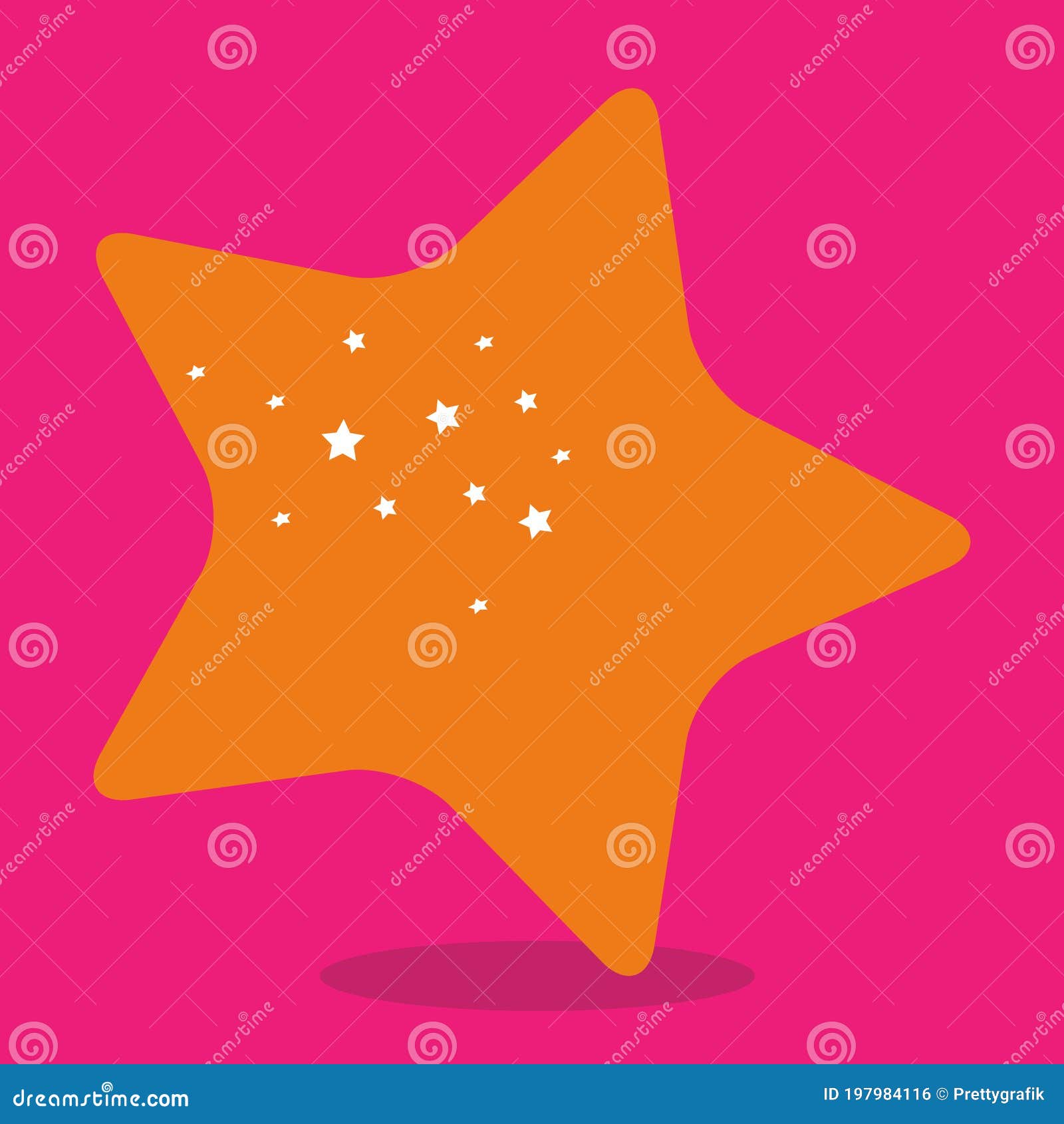 Fall Princess Star Orange 15 Stock Vector - Illustration of graphic ...
