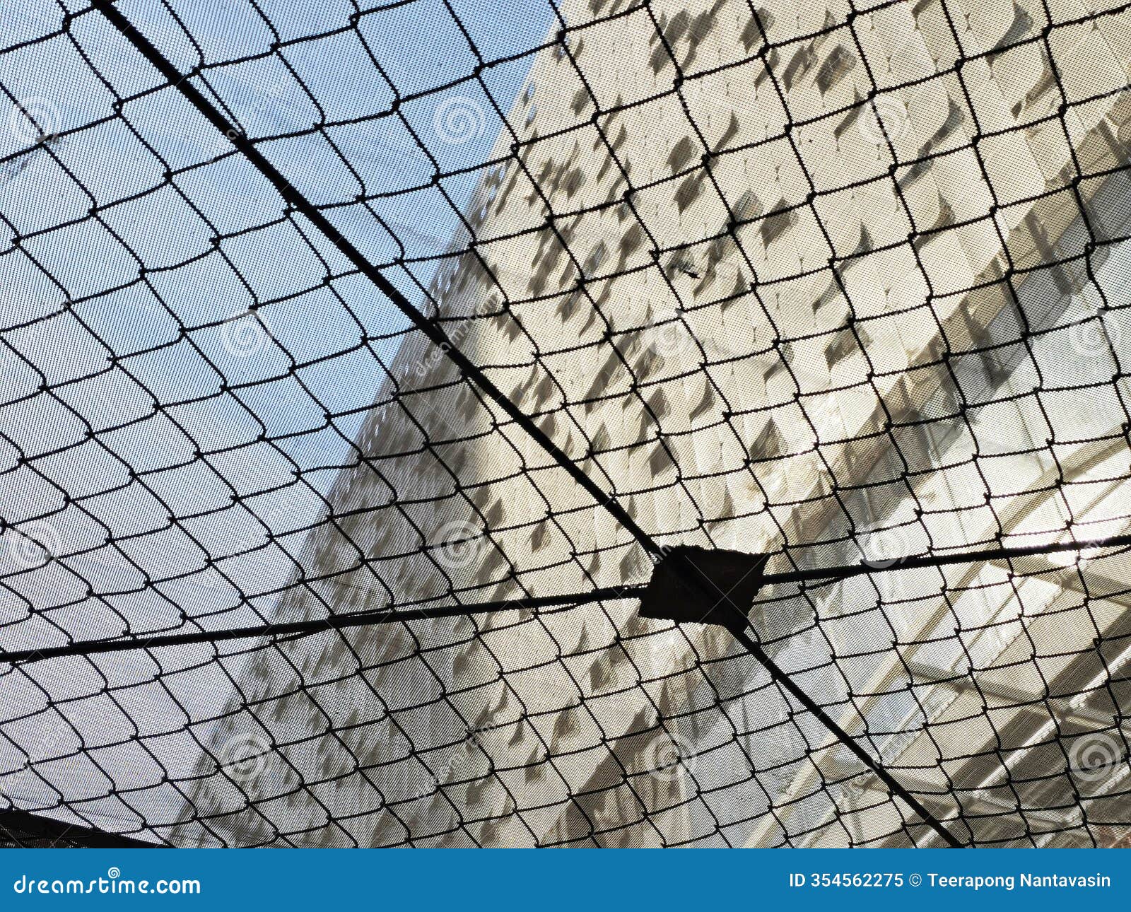 Fall Protection Construction Safety Net. Stock Image - Image of ...