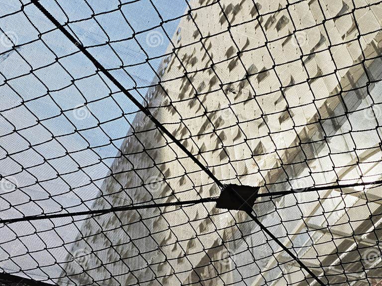 Fall Protection Construction Safety Net. Stock Image - Image of ...