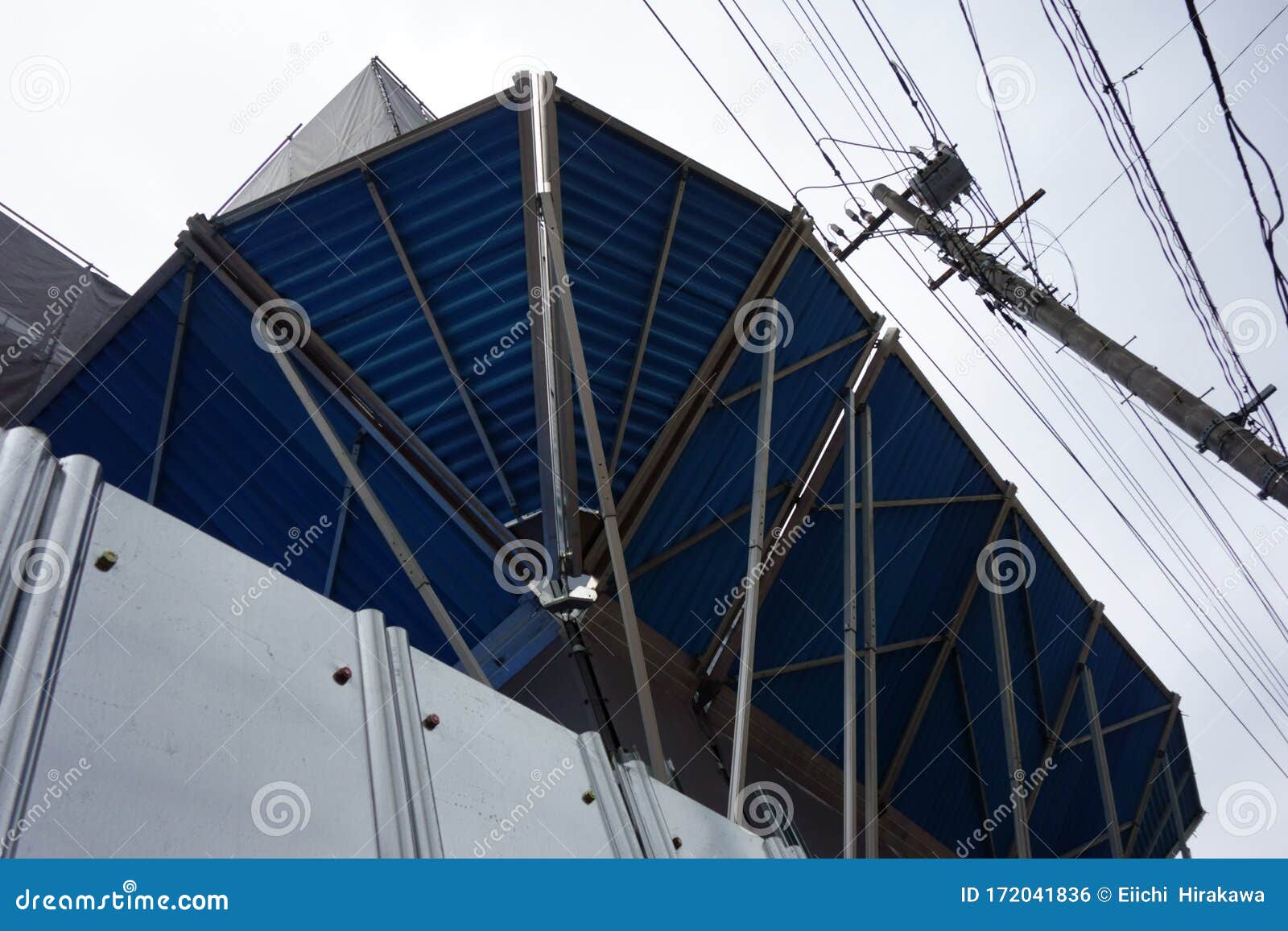 Fall protection fence stock photo. Image of white, guard - 172041836