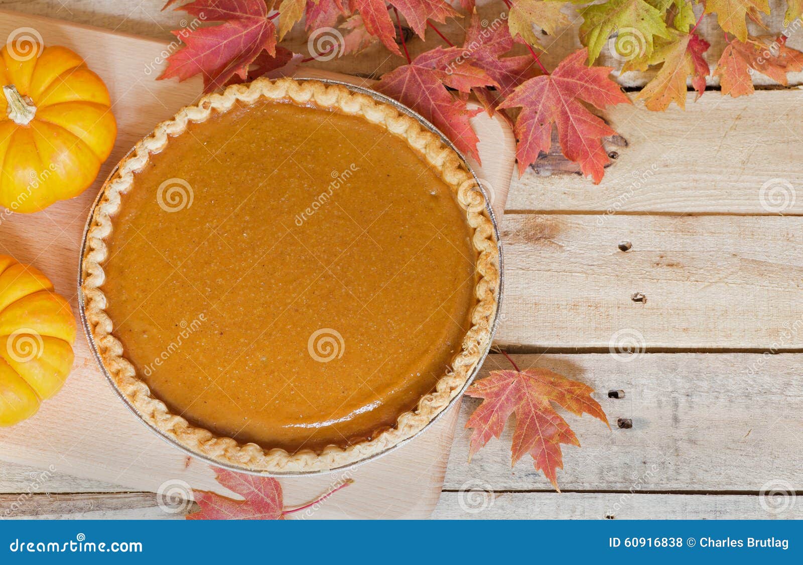 Fall Pumpkin Pie stock photo. Image of colorful, delicious - 60916838