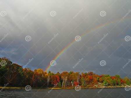 Fall Rainbows stock image. Image of rainbow, fall, forest - 3996815