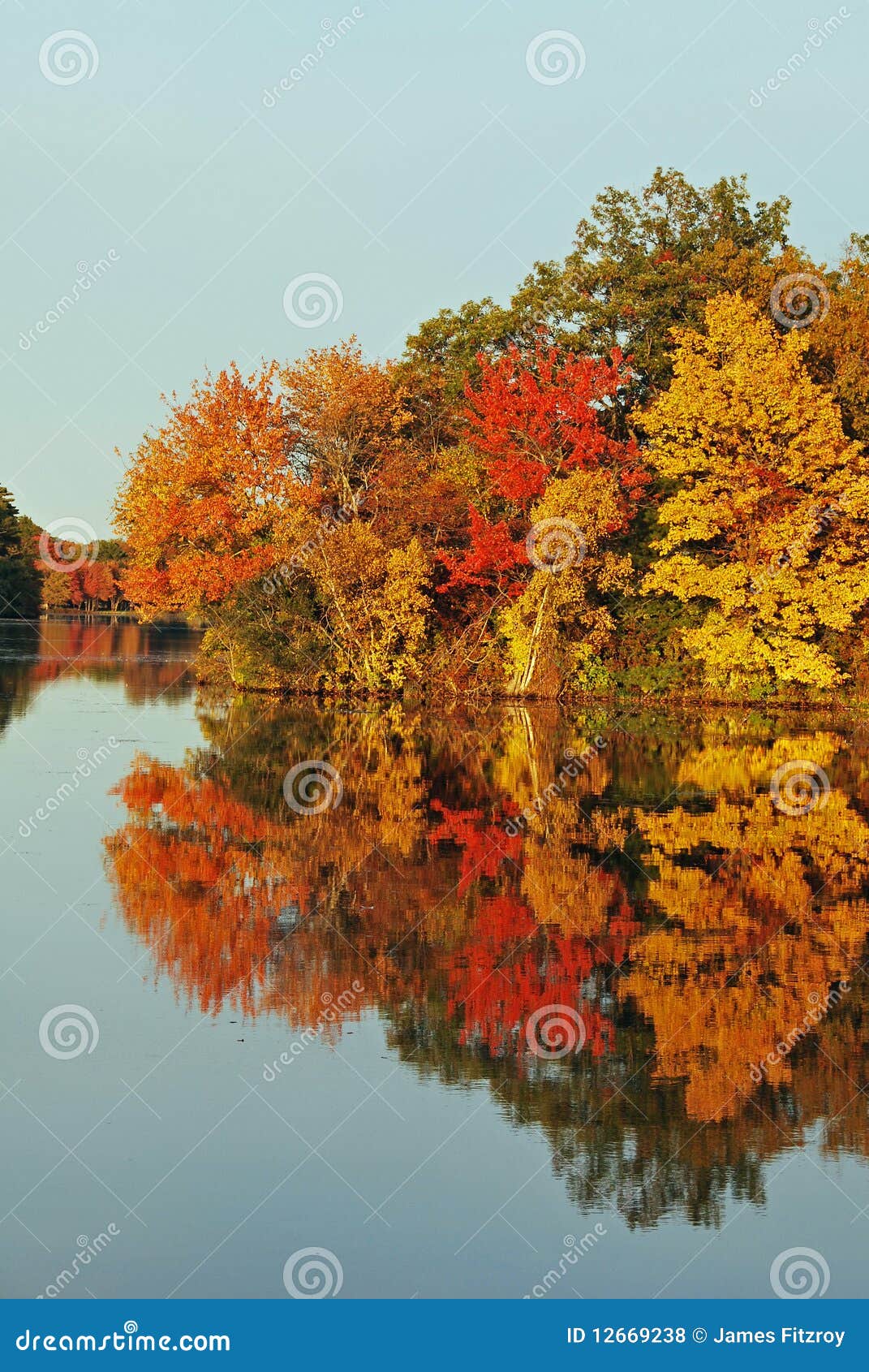 Fall reflections stock photo. Image of lake, mirror, reflection - 12669238