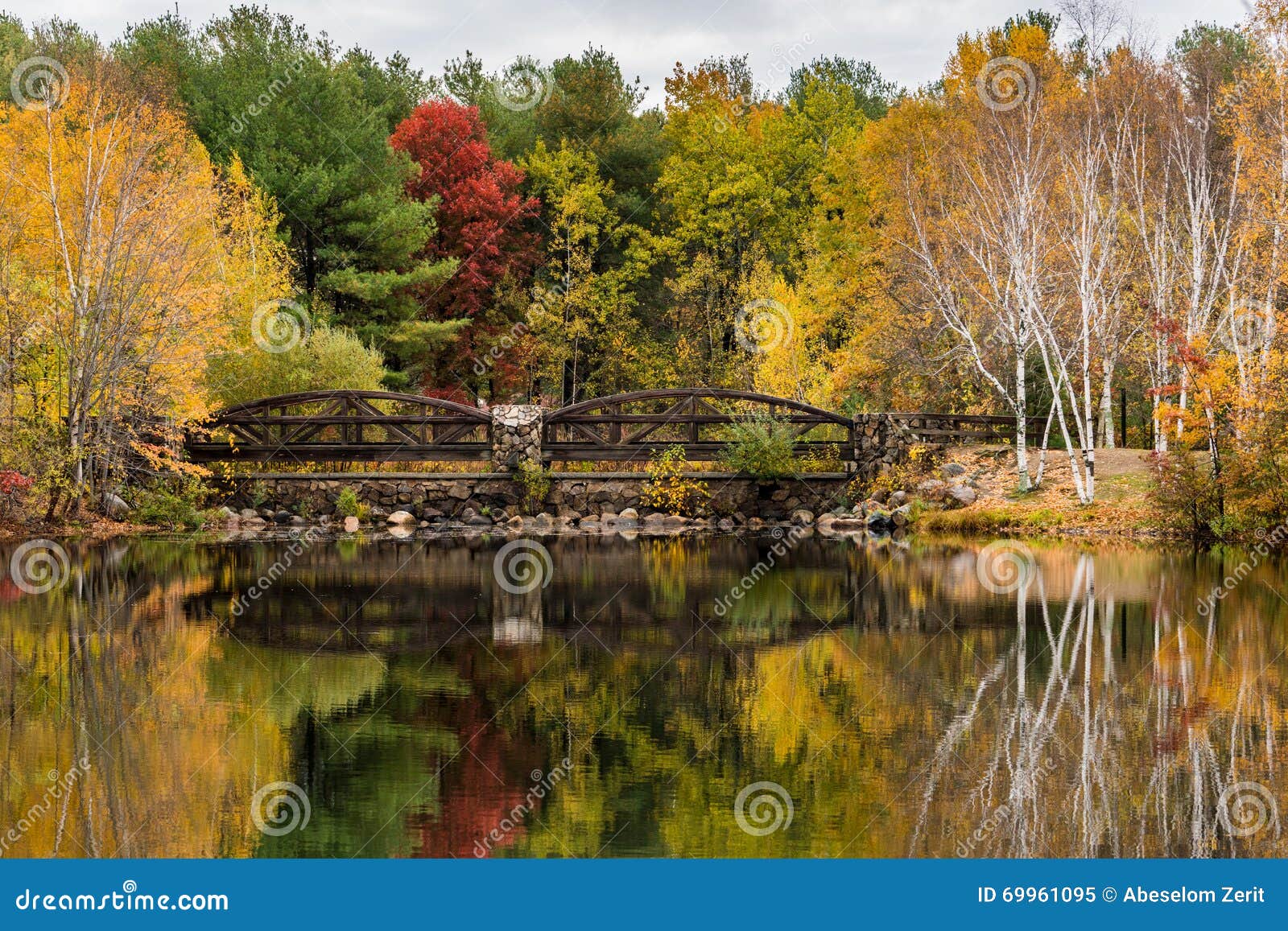 Fall Reflections II stock image. Image of tree, landscape - 69961095