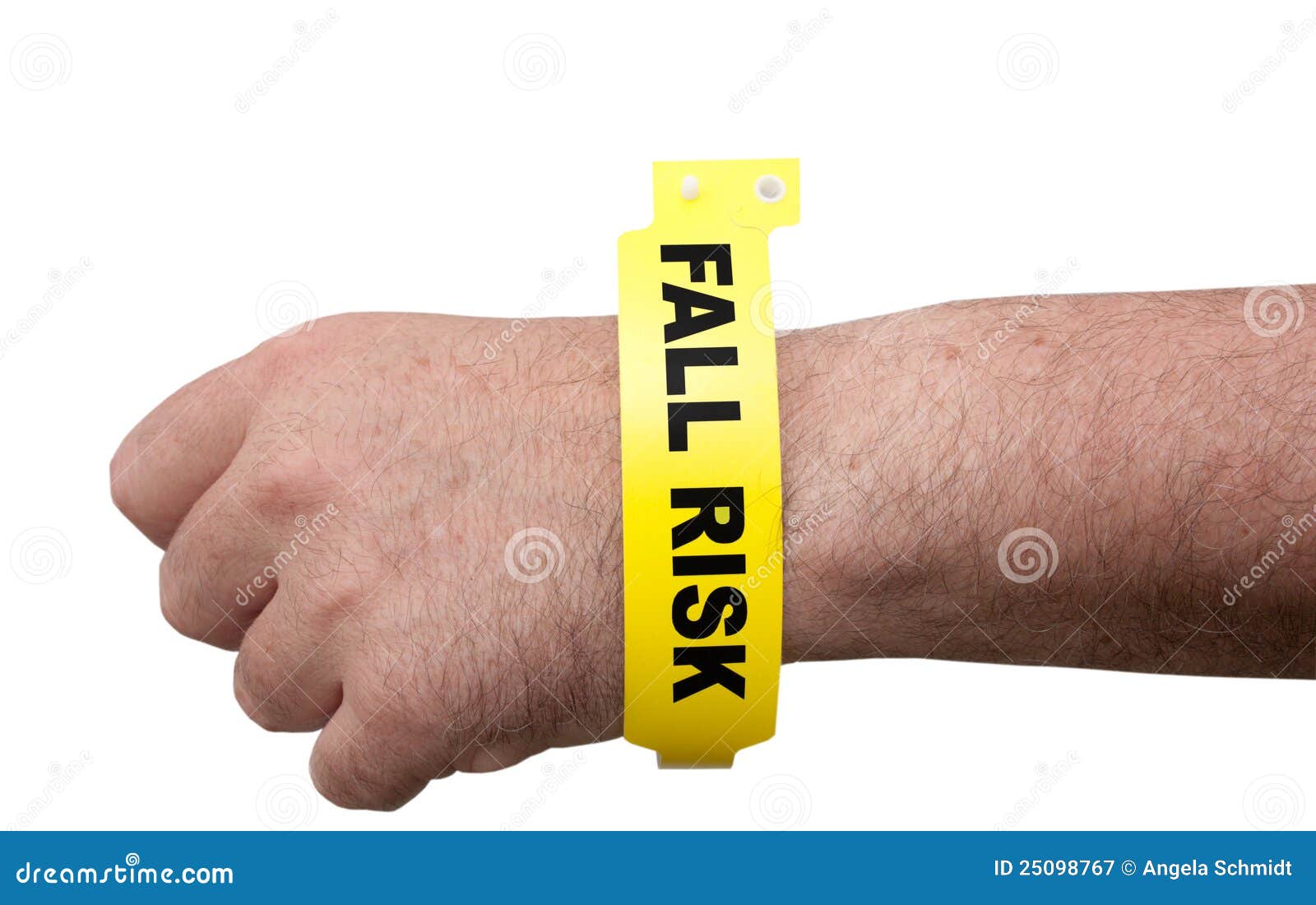 Fall Risk Bracelet stock image. Image of warning, health - 25098767