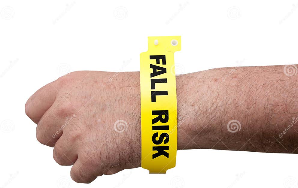Fall Risk Bracelet stock image. Image of warning, health - 25098767