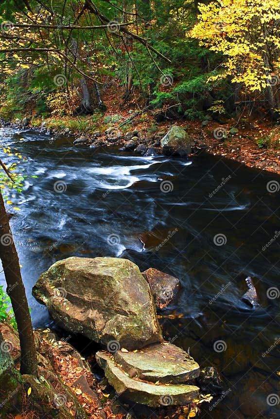 Fall river landscape stock photo. Image of october, rivers - 5379902