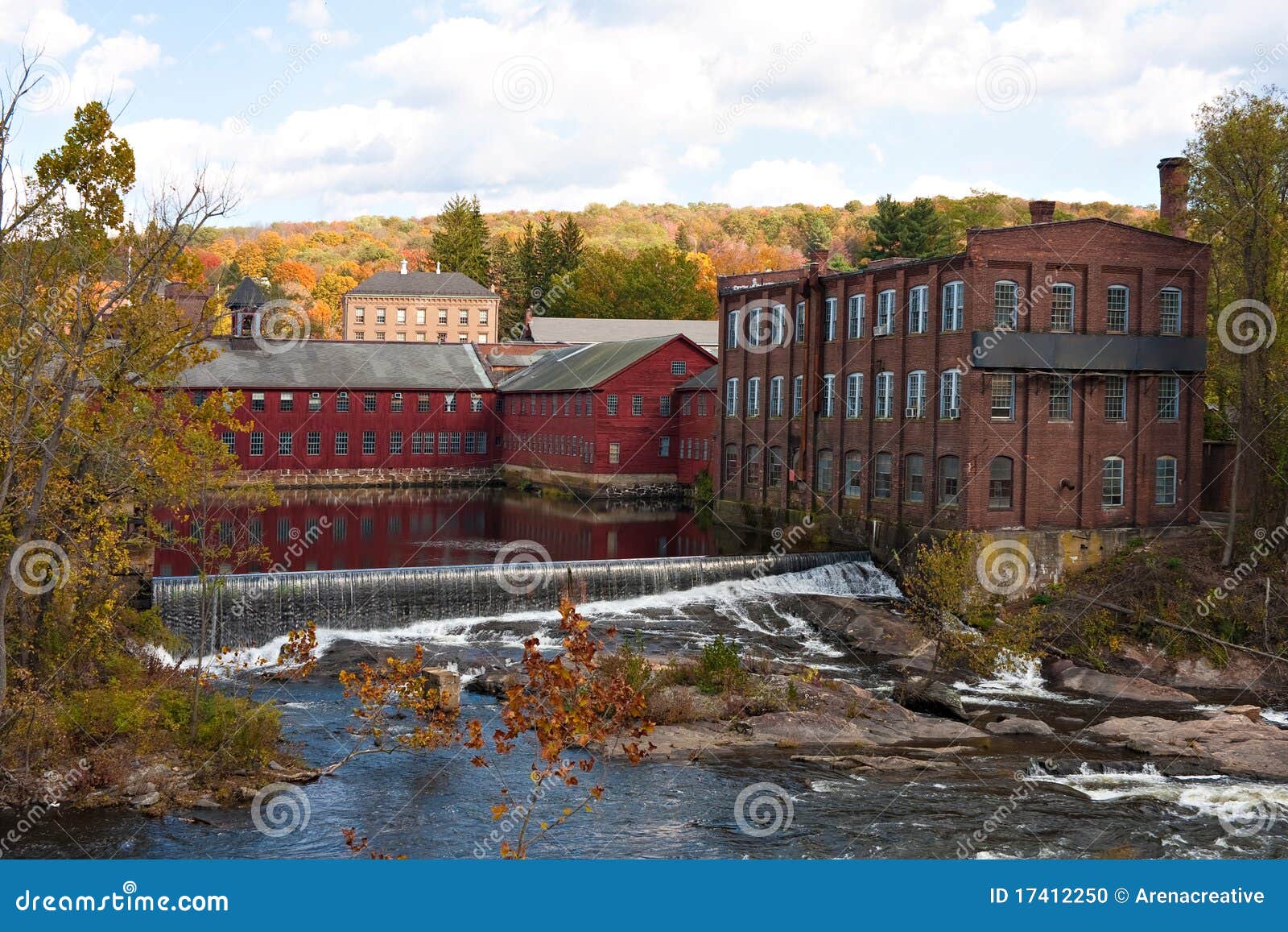 Fall River Scene stock photo. Image of october, collinsville - 17412250