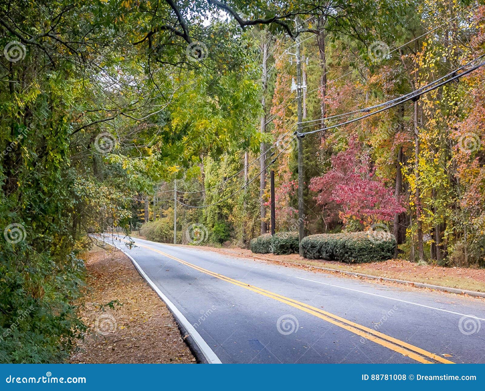 Fall Roadside stock photo. Image of destination, farmland - 88781008