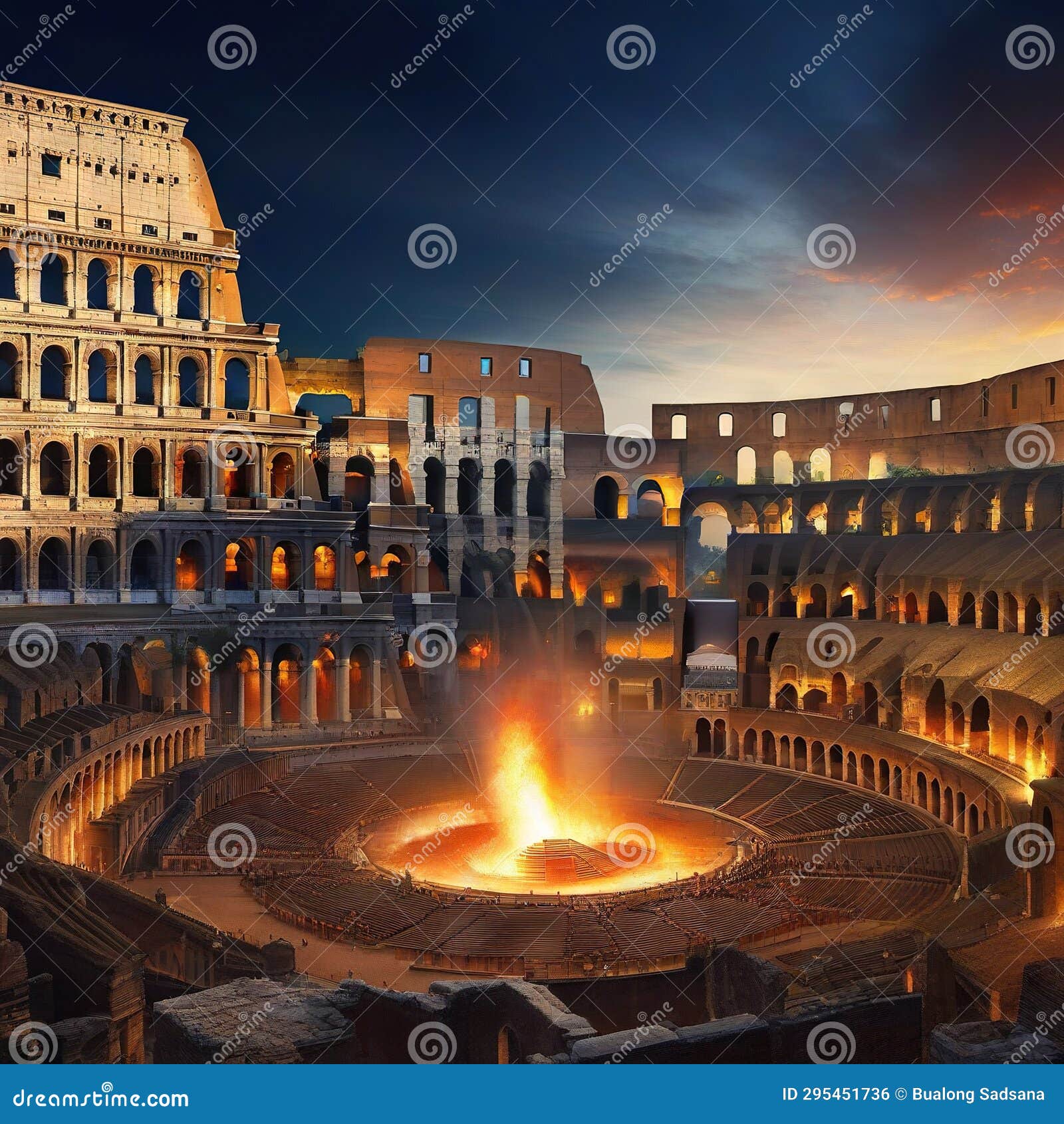 Fall Of The Roman Republic: A Y2k Databending Twist Royalty-Free Stock ...