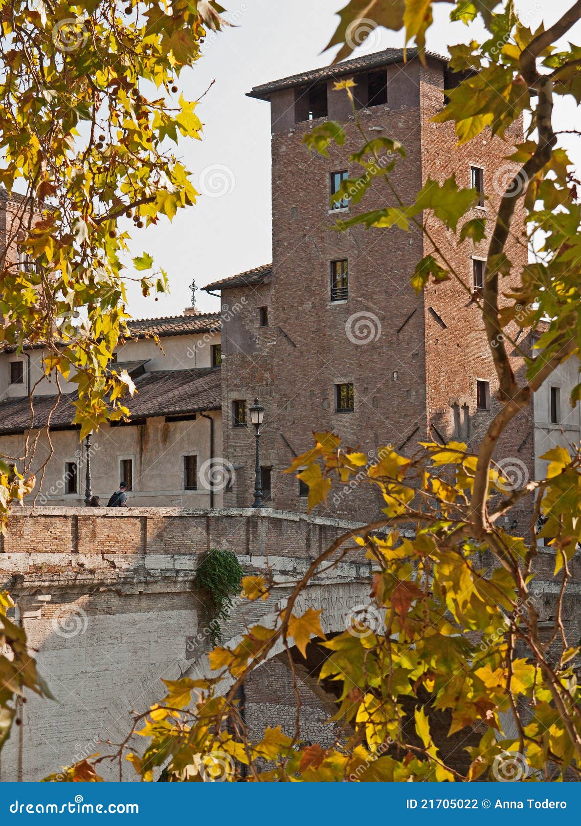 Fall in Rome stock photo. Image of building, tiber, river - 21705022