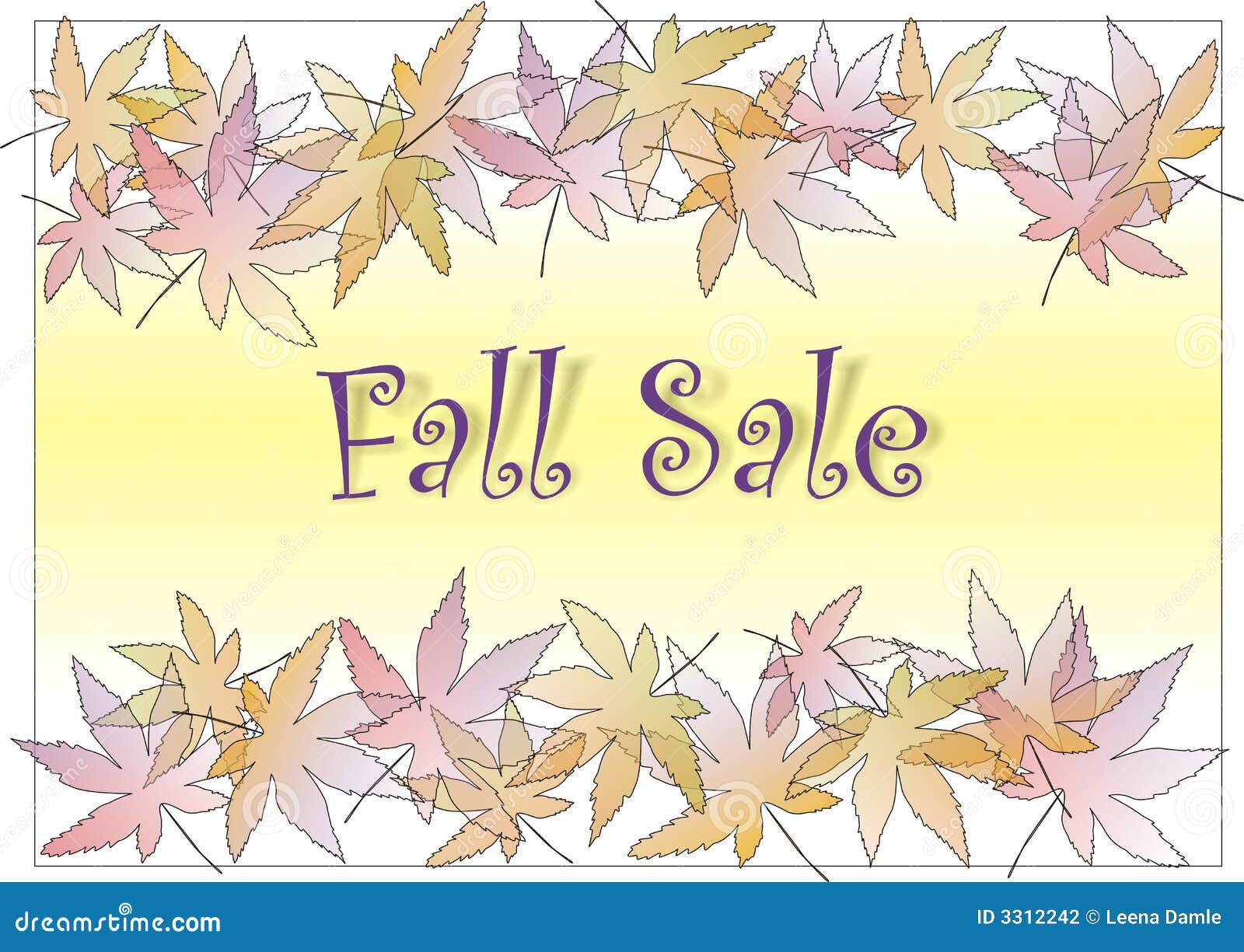 Fall Sale stock illustration. Illustration of orange, season - 3312242