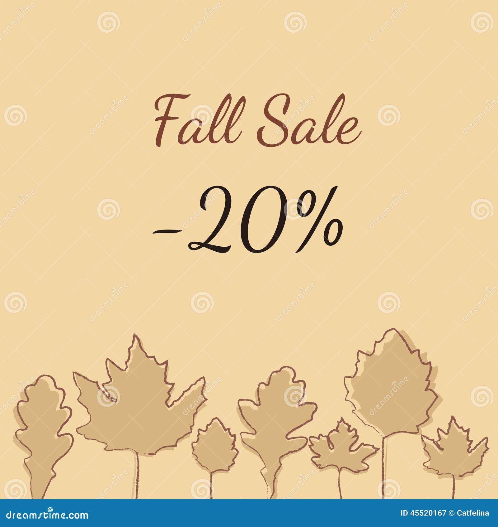 Fall sale stock vector. Illustration of retail, discount - 45520167