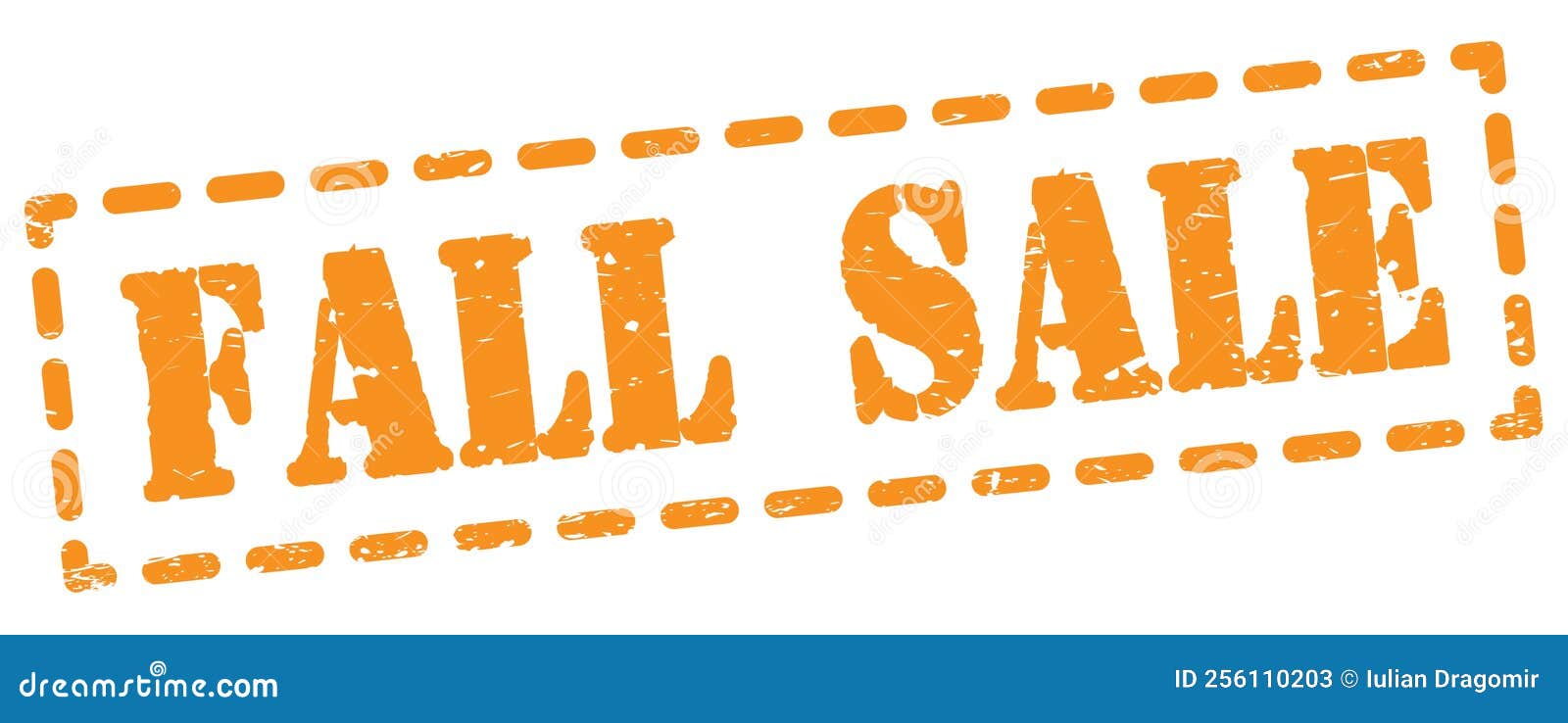 FALL SALE Text Written on Orange Stamp Sign Stock Illustration ...