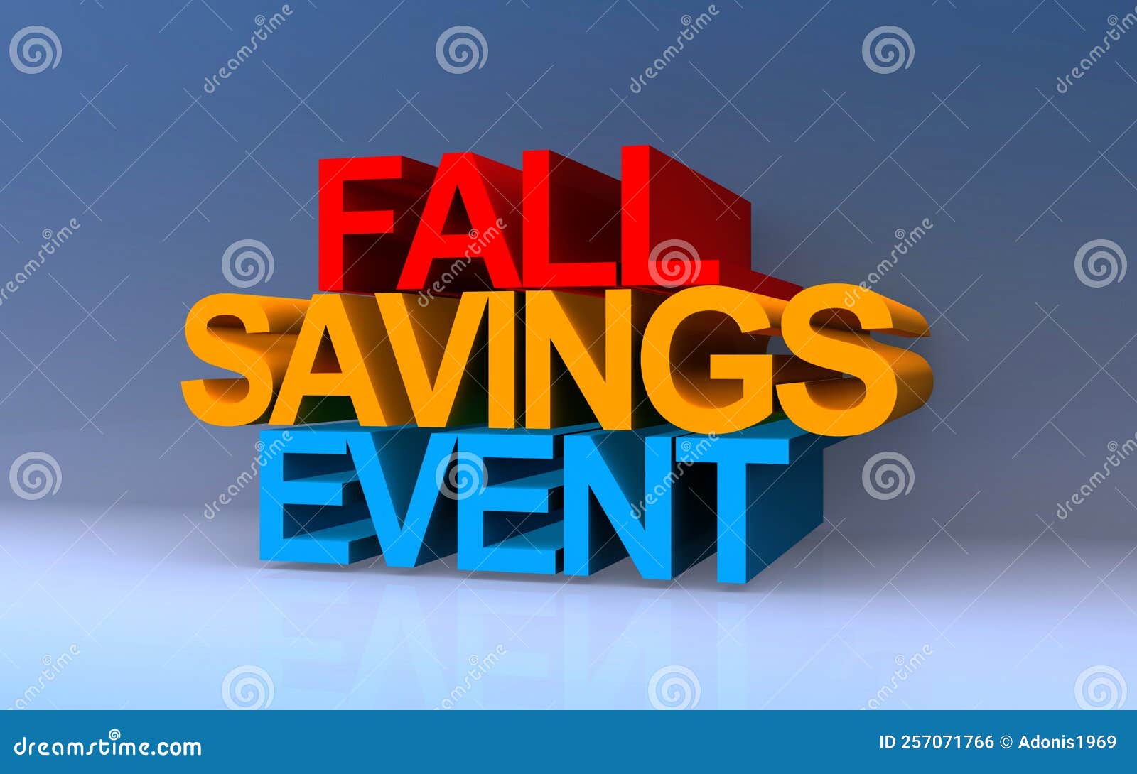 Fall savings event on blue stock illustration. Illustration of concept ...