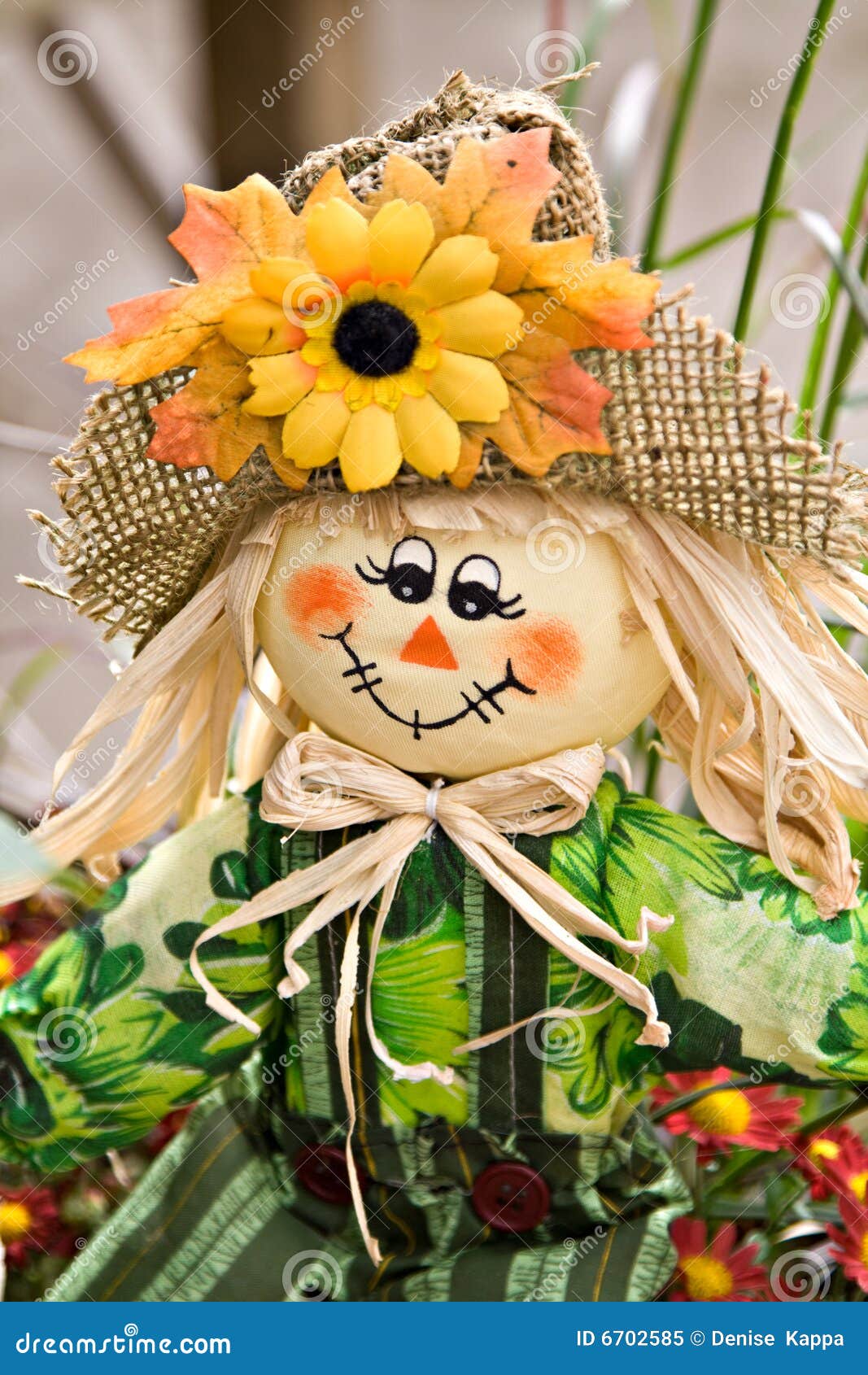 Fall Scarecrow Decoration stock image. Image of outdoors - 6702585