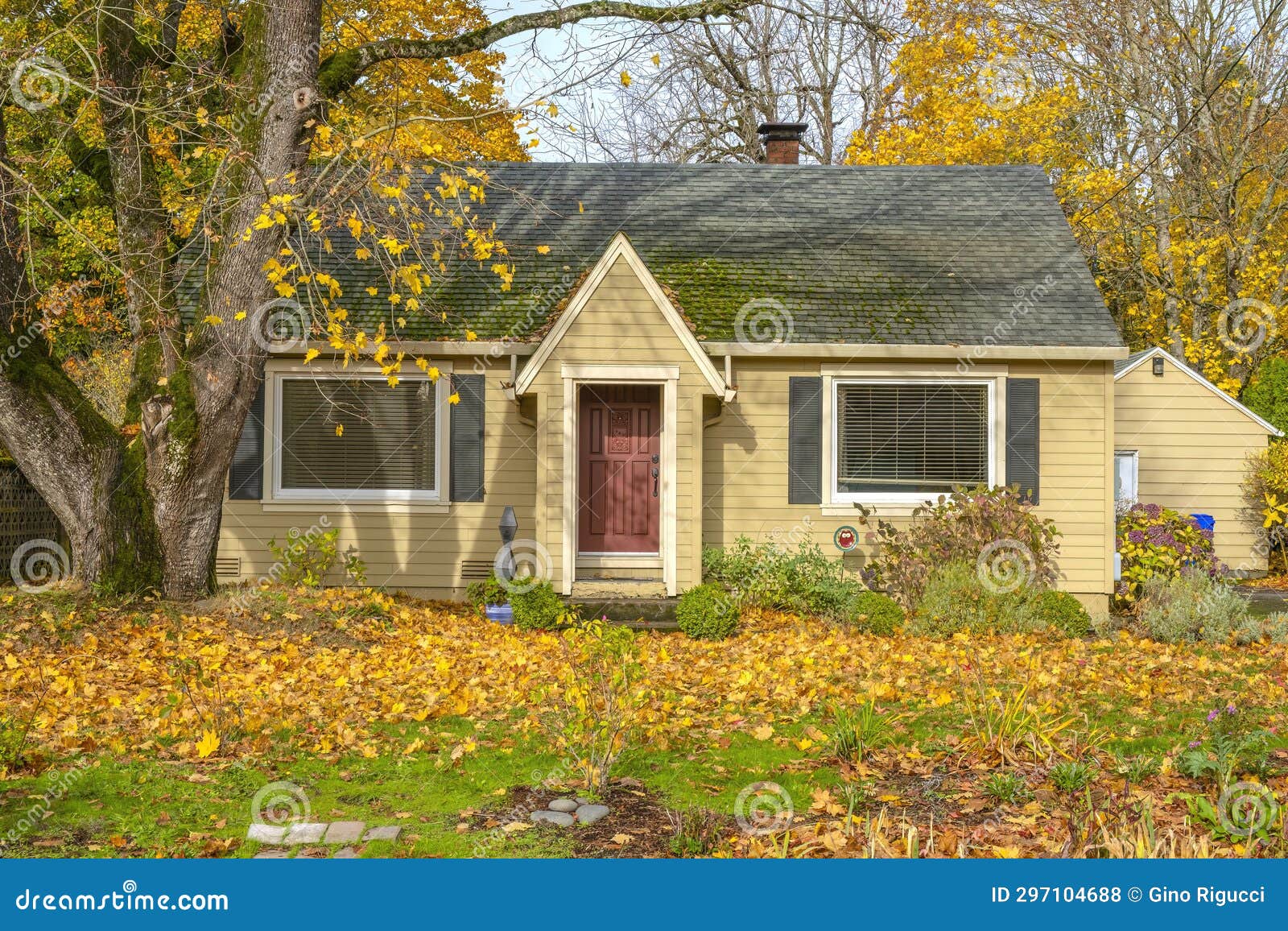 Fall Season in a Neighborhood Gresham Oregon Stock Photo - Image of ...