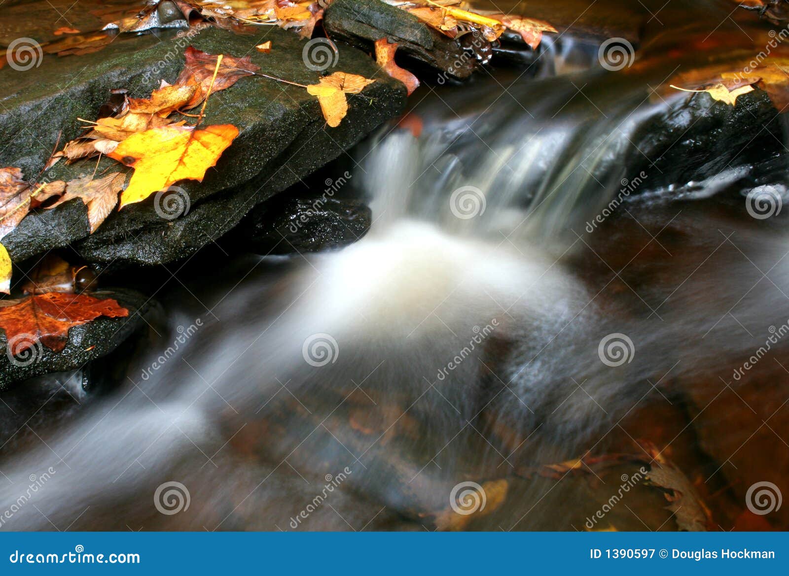 Fall Stream stock image. Image of rocks, water, brook - 1390597