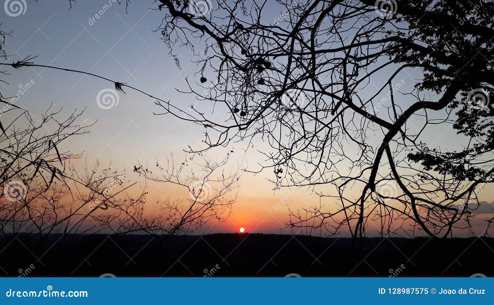 The fall of sun stock image. Image of horizont, fall - 128987575