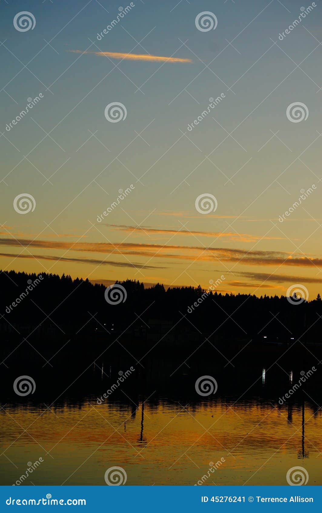 Fall sunset stock image. Image of clouds, washington - 45276241