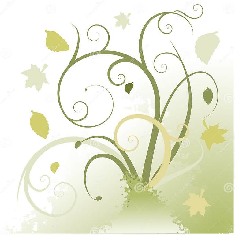 Fall swirls stock vector. Illustration of border, beautiful - 6220519
