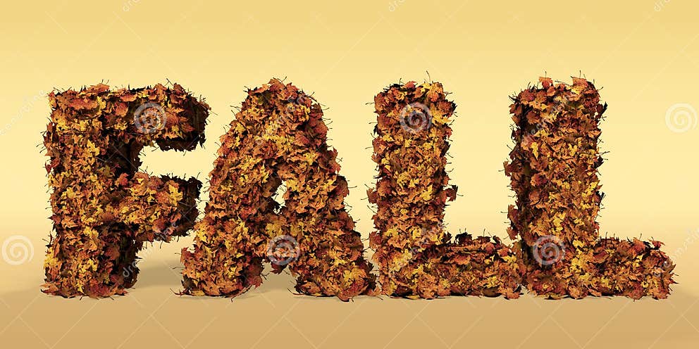 Fall Text stock illustration. Illustration of fallen - 26486184