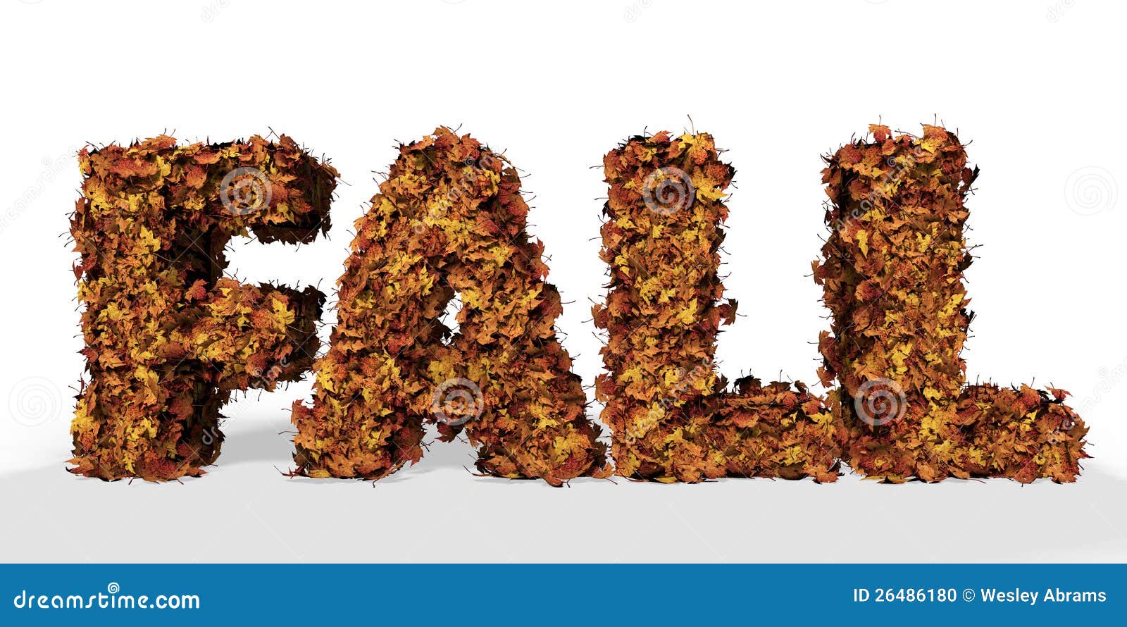 Fall Text with White Background Stock Illustration - Illustration of ...