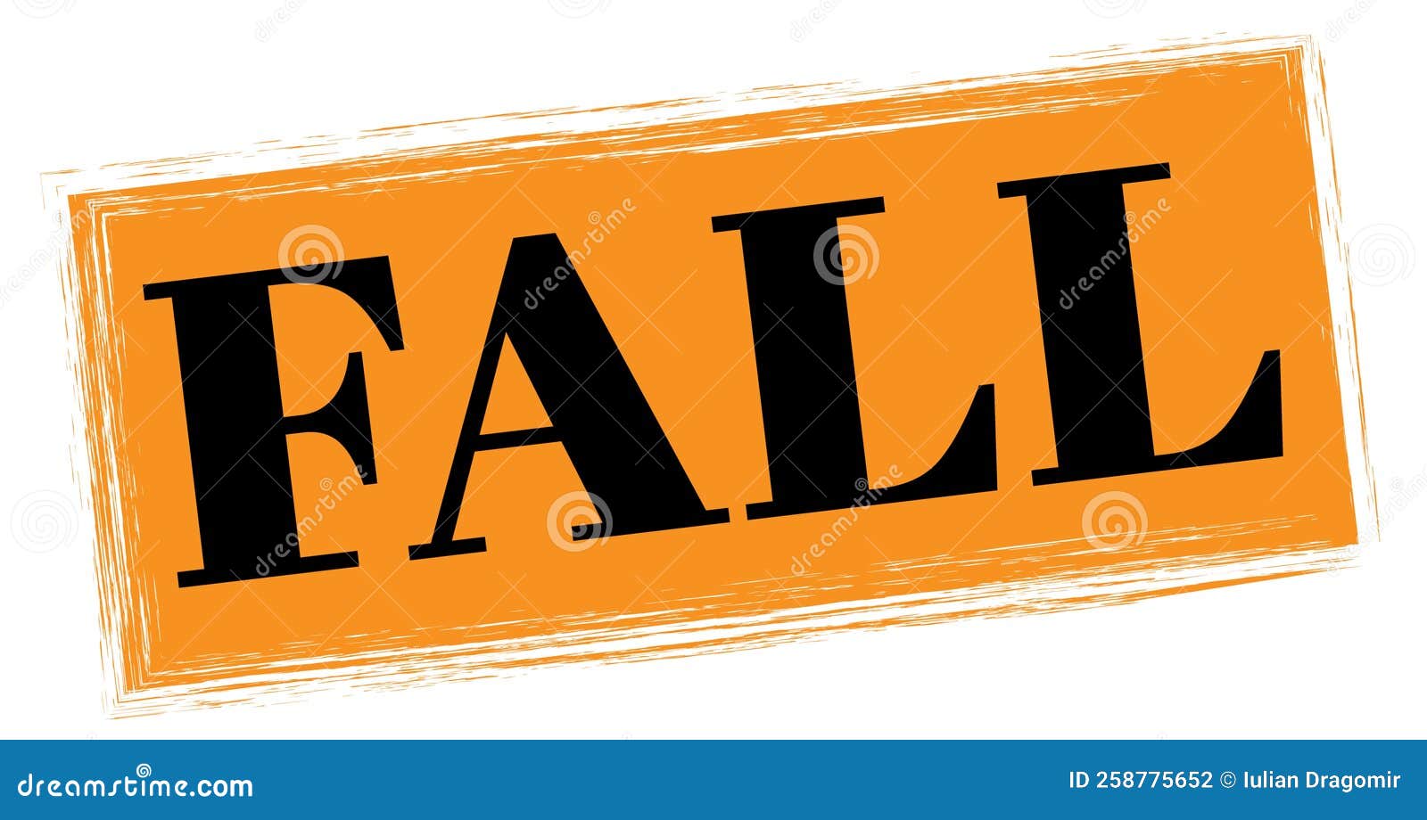 FALL Text Written on Orange-black Stamp Sign Stock Illustration ...