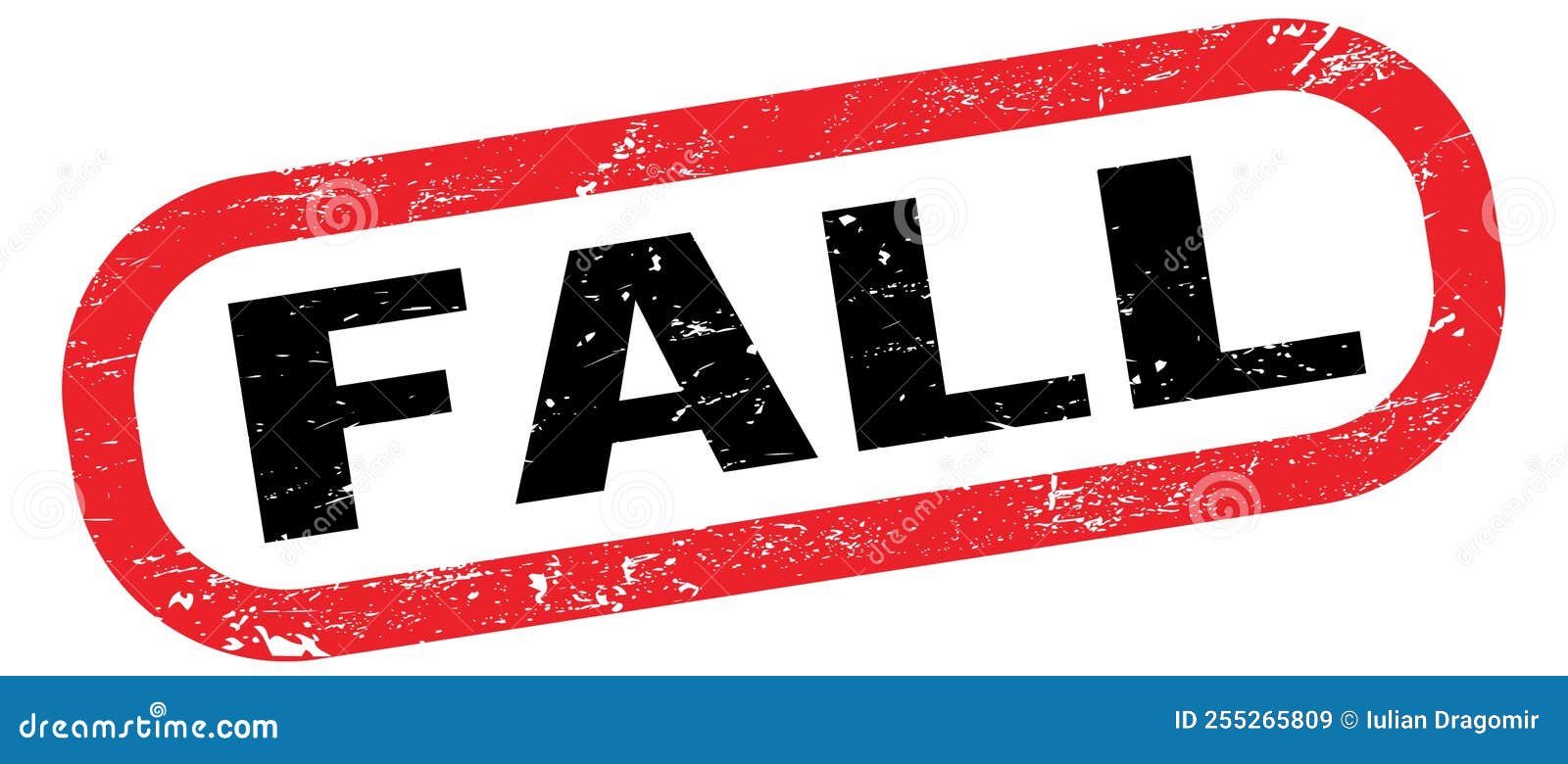 FALL, Text Written on Red-black Stamp Sign Stock Illustration ...