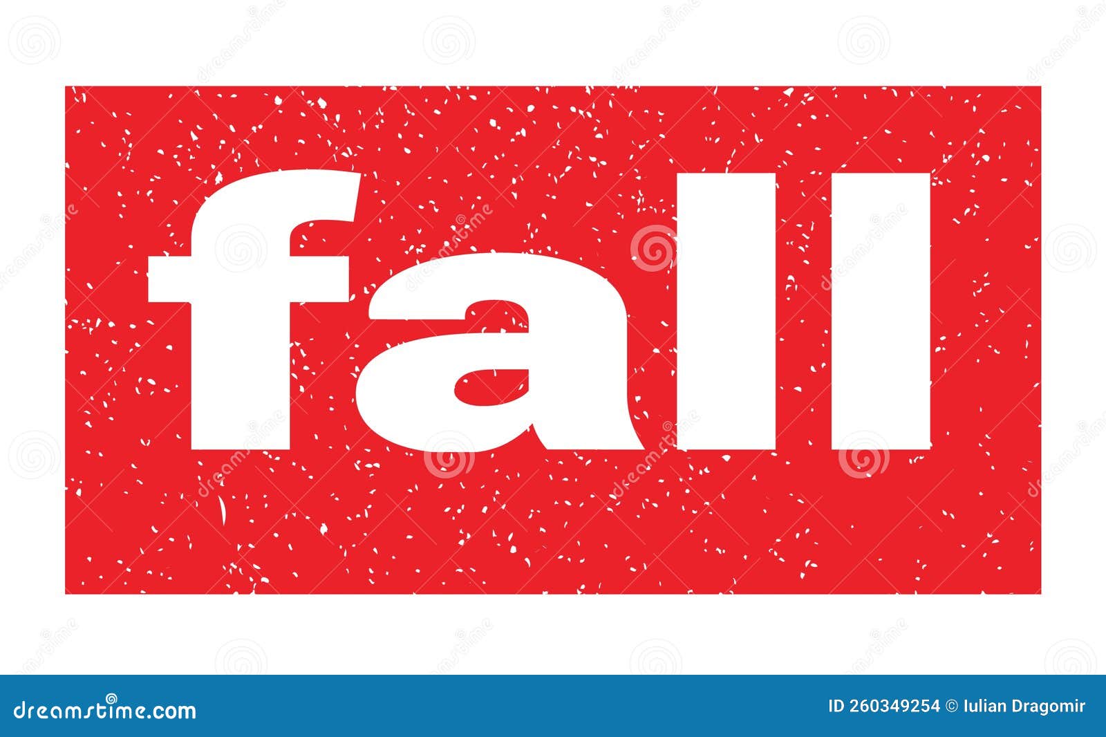 Fall Text Written on Red Stamp Sign Stock Illustration - Illustration ...