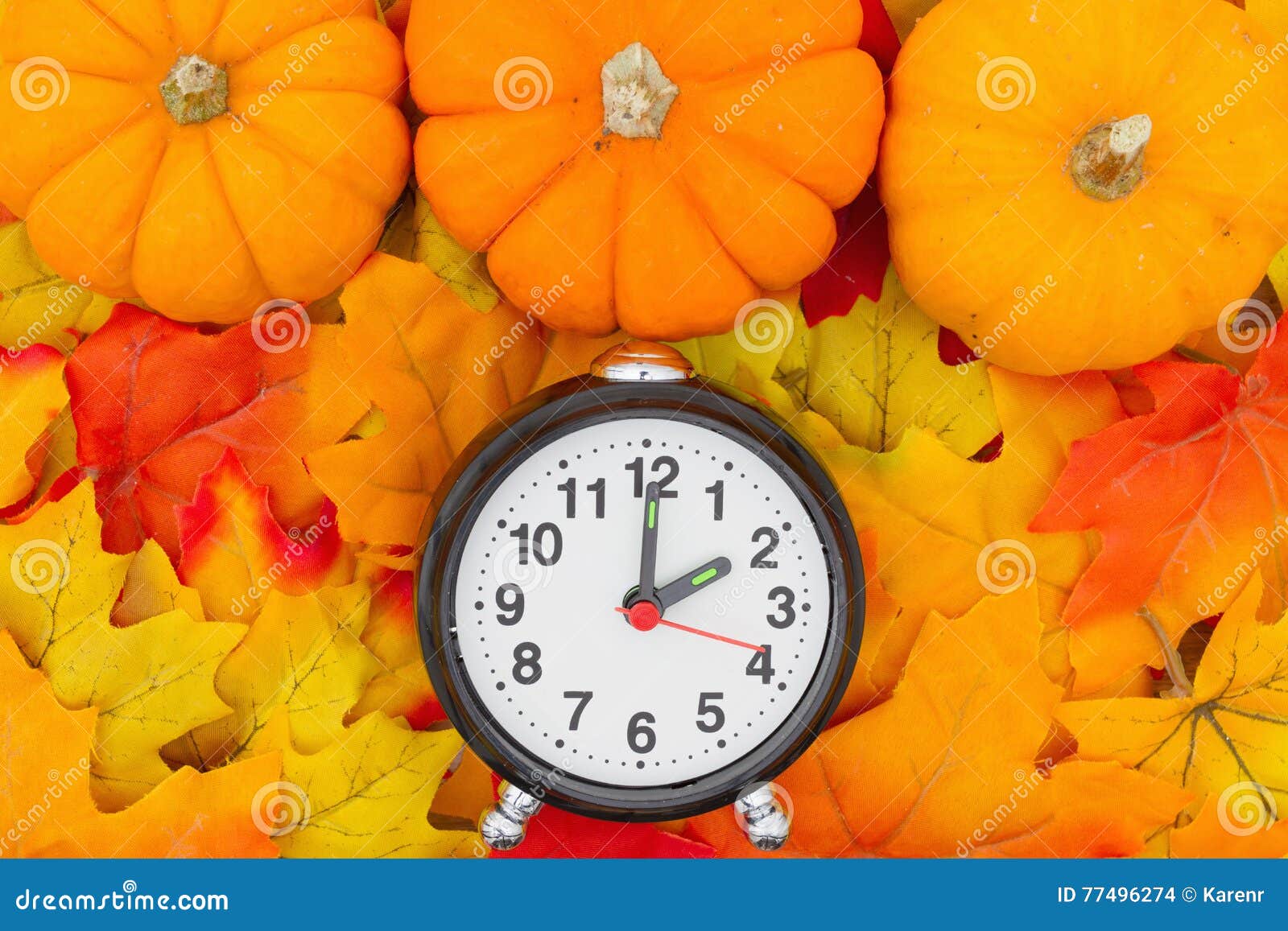 Fall Time Change stock photo. Image of type, message - 77496274