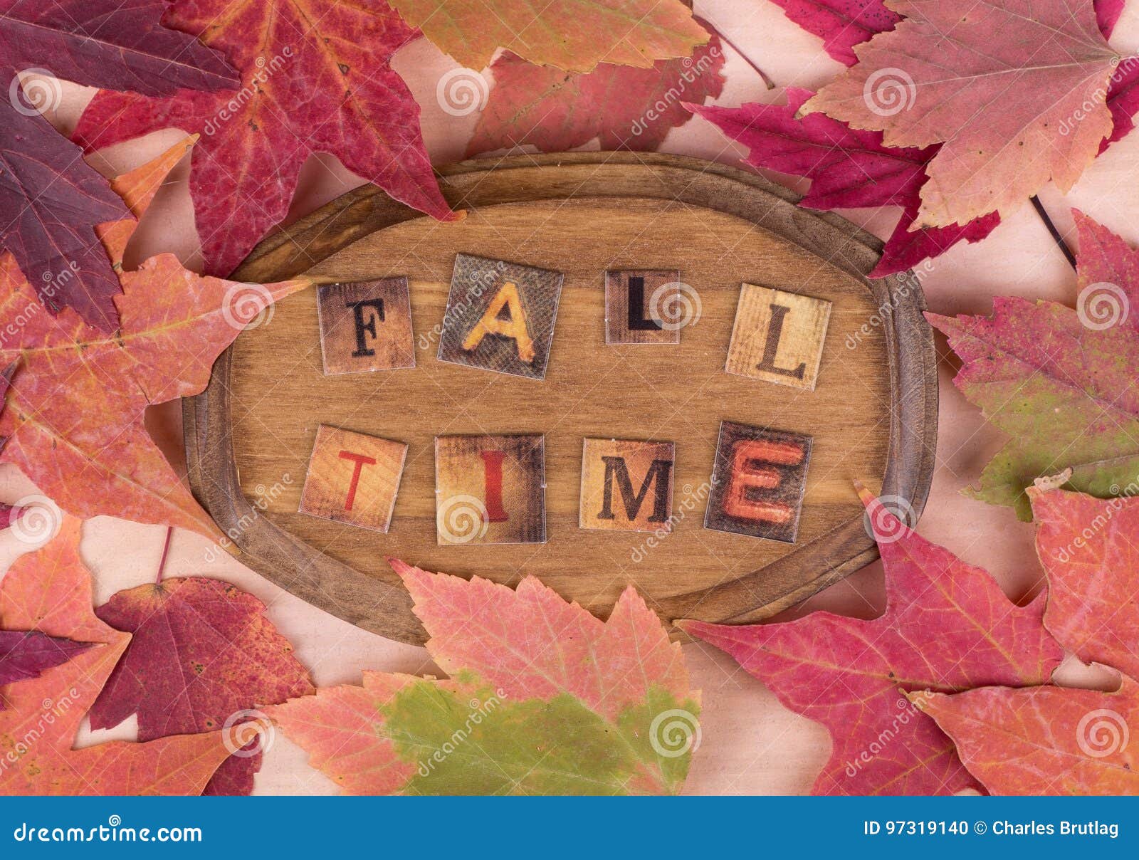 Fall Time Plaque stock photo. Image of fall, thanksgiving - 97319140