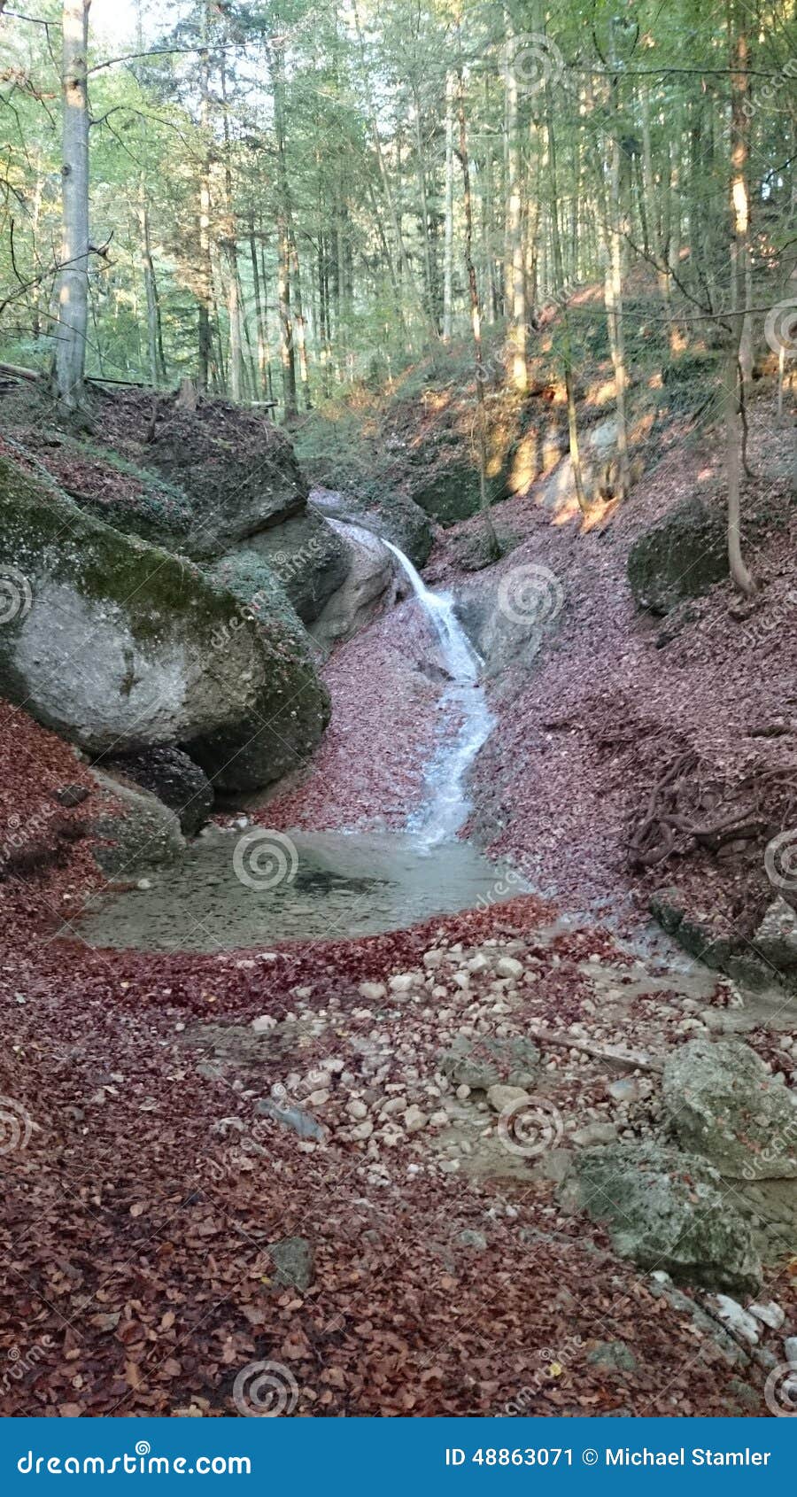 Fall water Mountain Oasis stock image. Image of water - 48863071