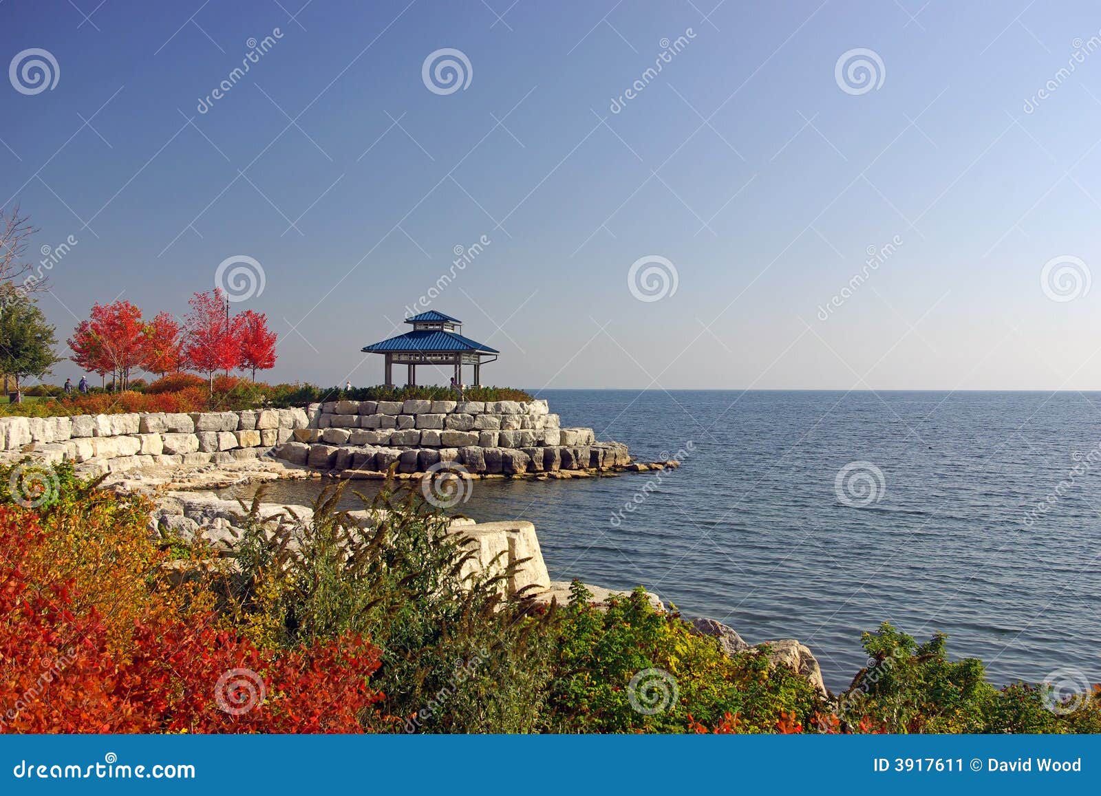 Fall Waterfront Park stock image. Image of relax, autumn - 3917611