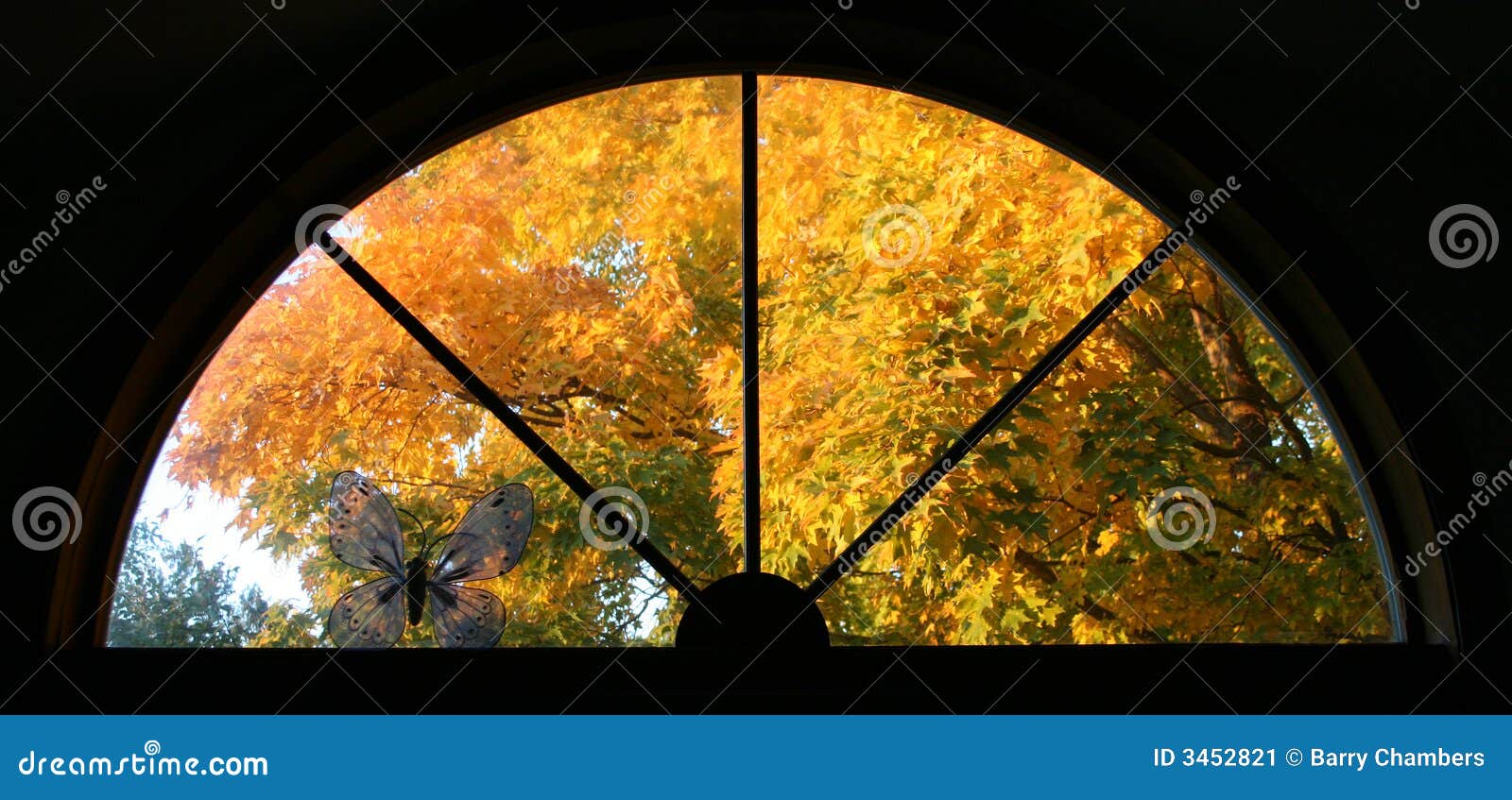 Fall window stock image. Image of seasonal, sunlight, window - 3452821