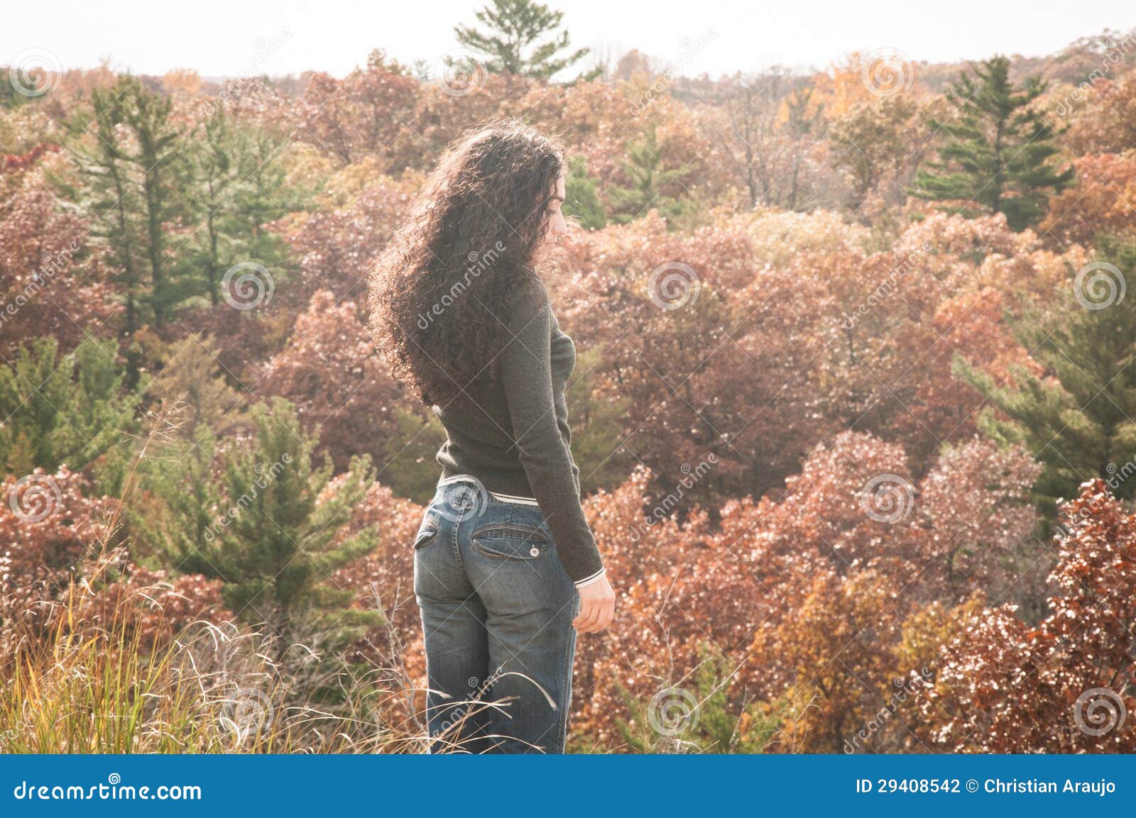 Fall Woman stock photo. Image of colorful, fall, love - 29408542