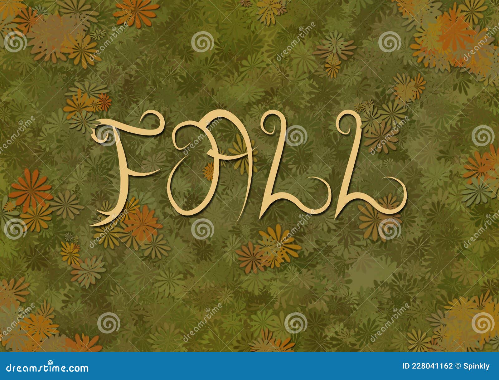 Fall Written Word Background Wallpaper Stock Illustration ...