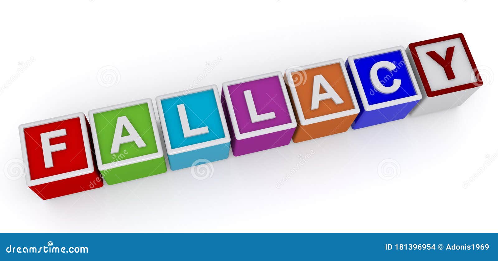 Fallacy Word Block Royalty-Free Stock Image | CartoonDealer.com #181396954