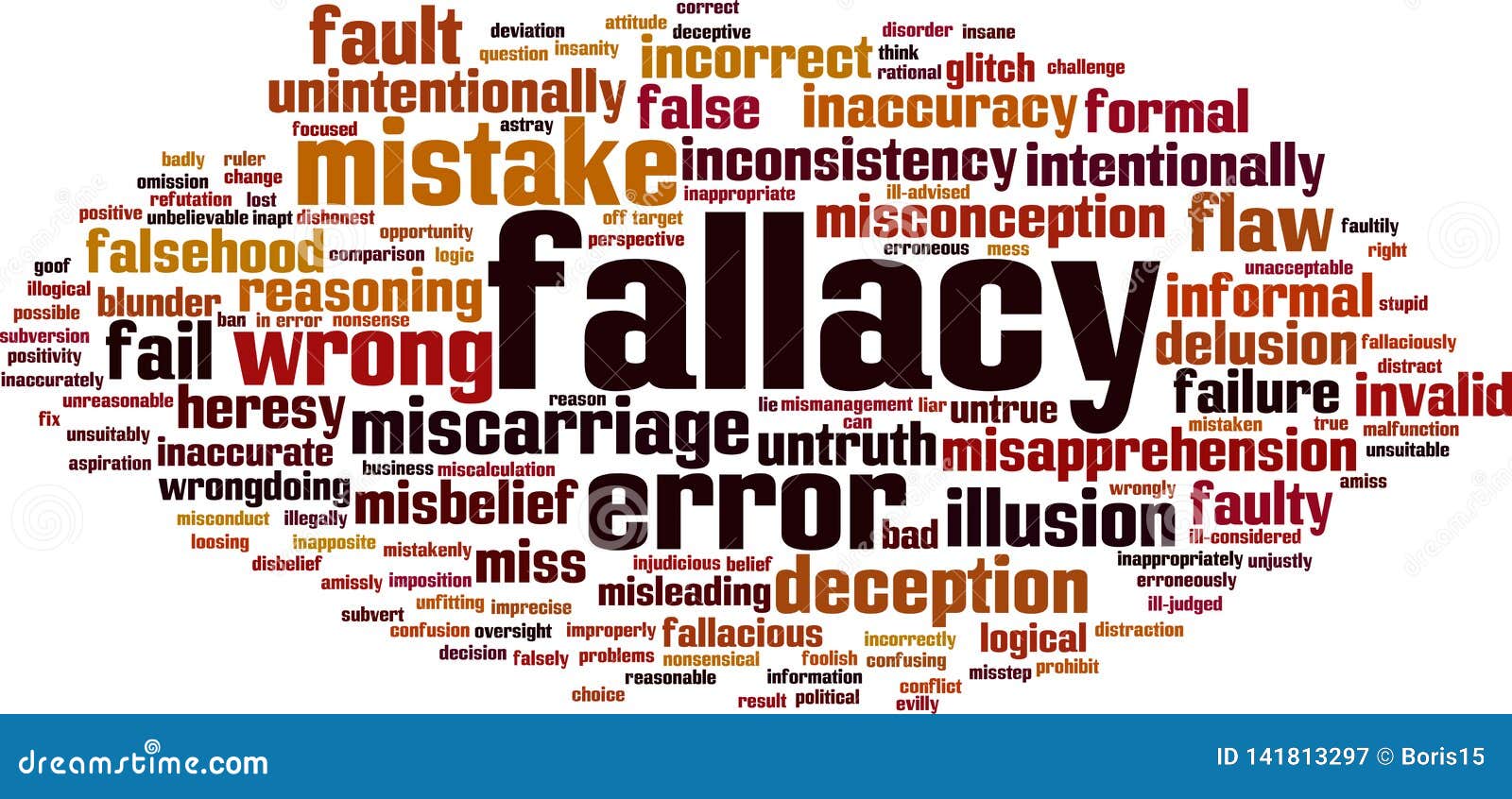 Fallacy Word Block Royalty-Free Stock Image | CartoonDealer.com #181396954