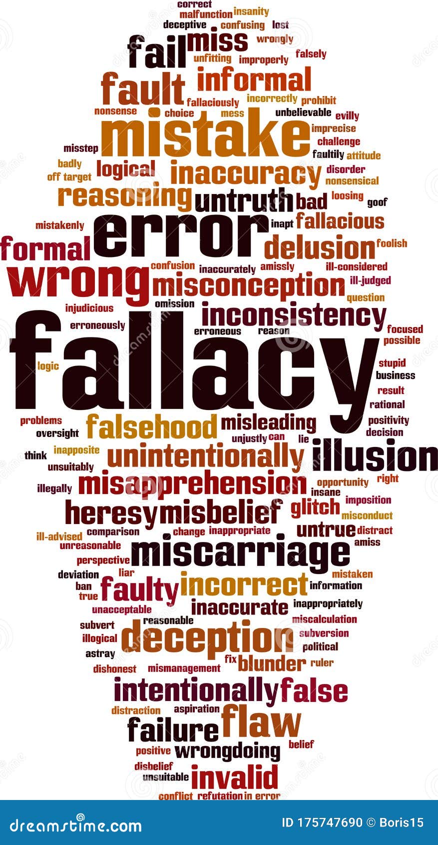 Fallacy Word Block Royalty-Free Stock Image | CartoonDealer.com #181396954