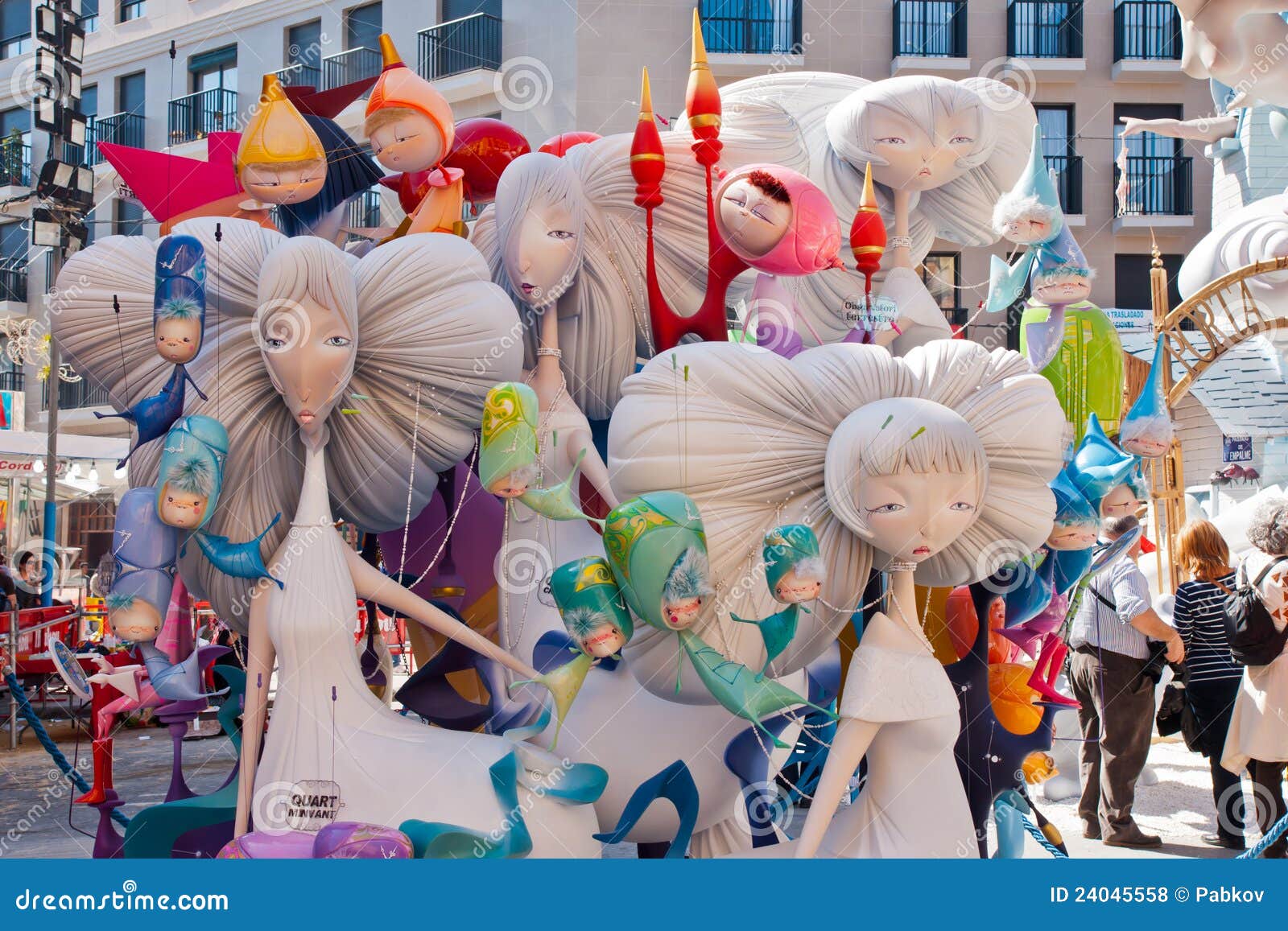 Fallas foto de archivo editorial. Imagen de figuras, fuego - 24045558