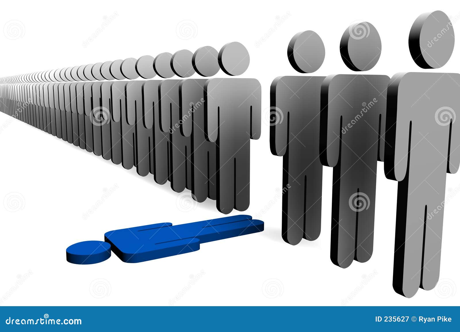 Fallen stock illustration. Illustration of social, symbol - 235627